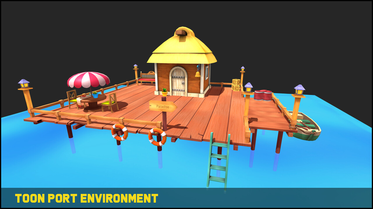 TGameAssets - Toon Port Environment
