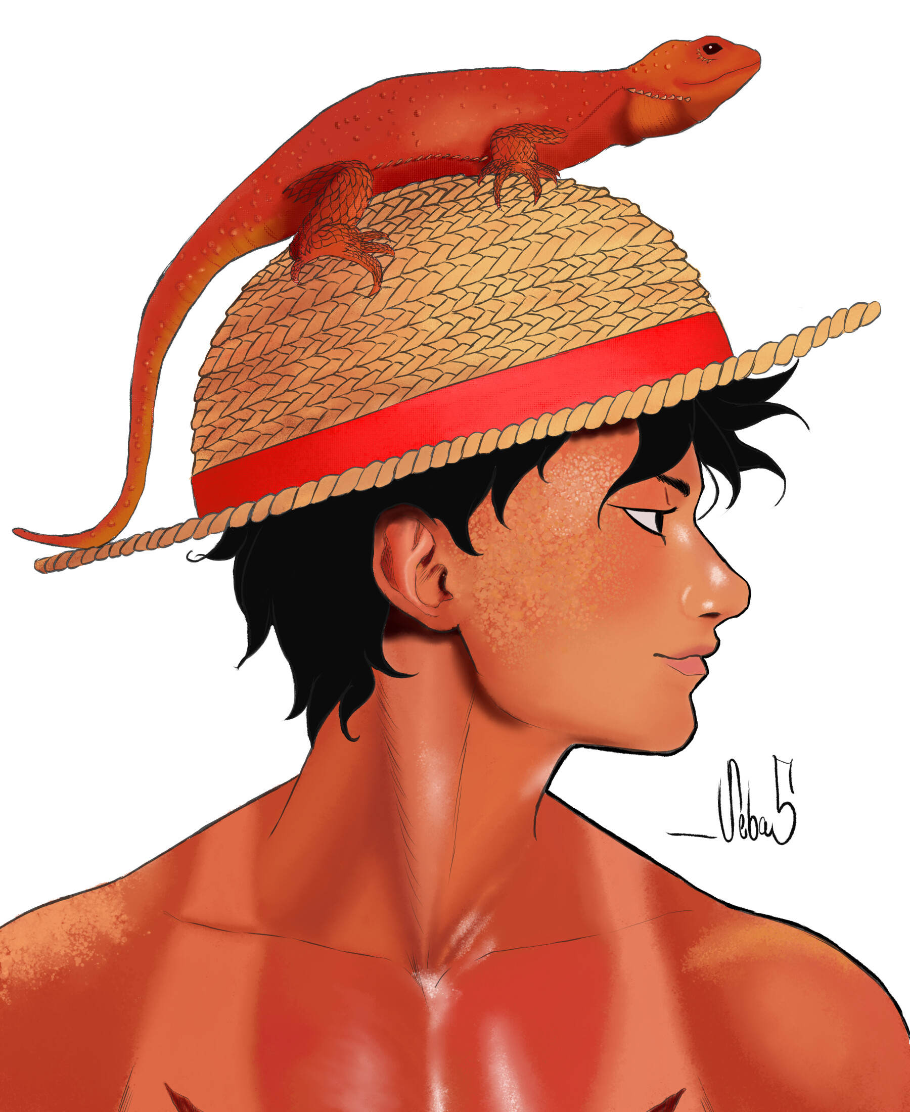 ArtStation - Heat Stroke Luffy