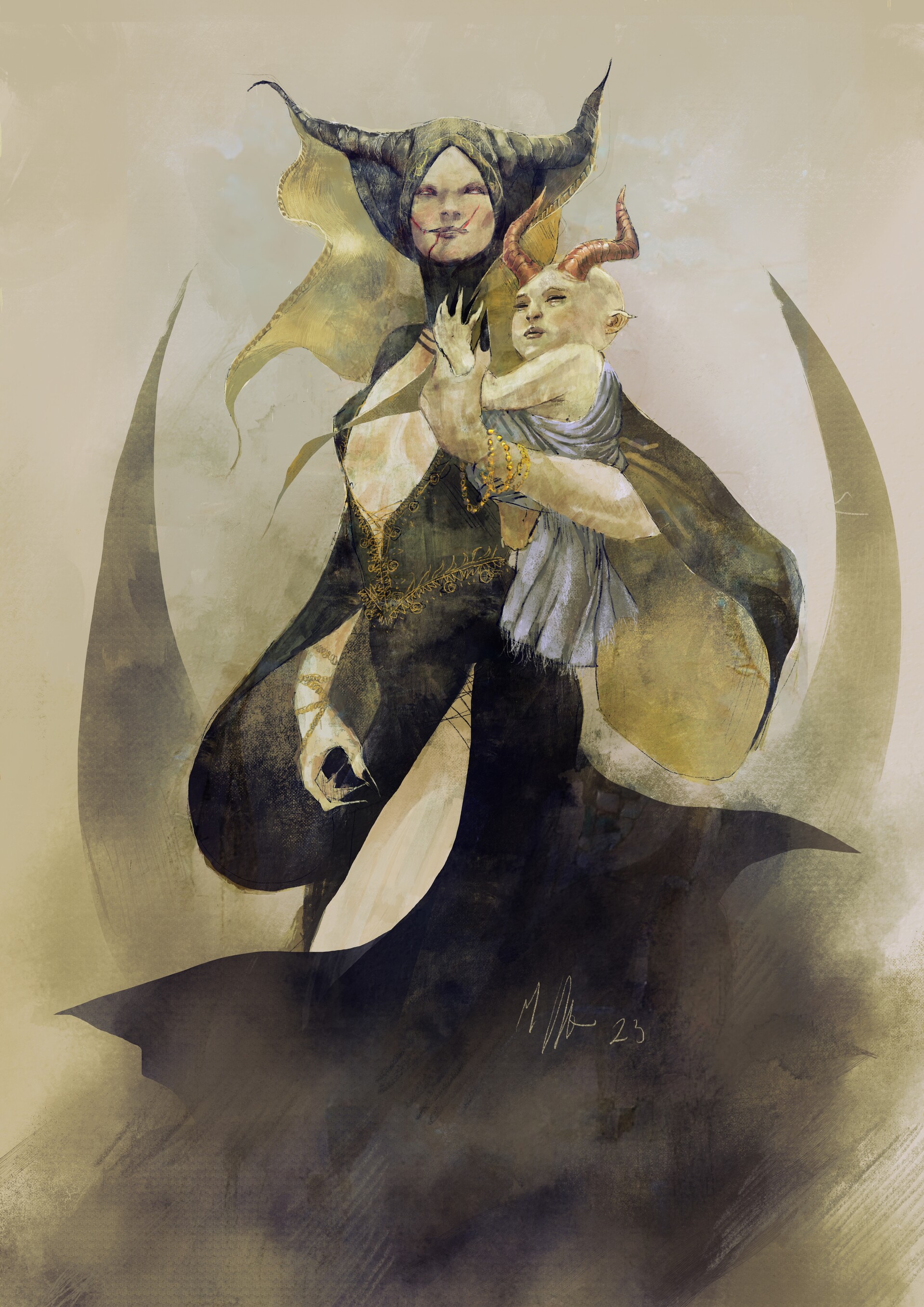 ArtStation - Helena Tongueless - Apocalisse RPG