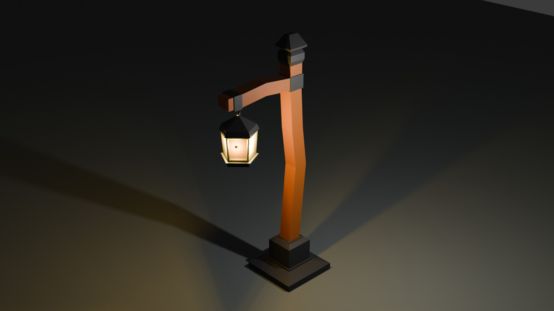 ArtStation - Low Poly Street Lamp