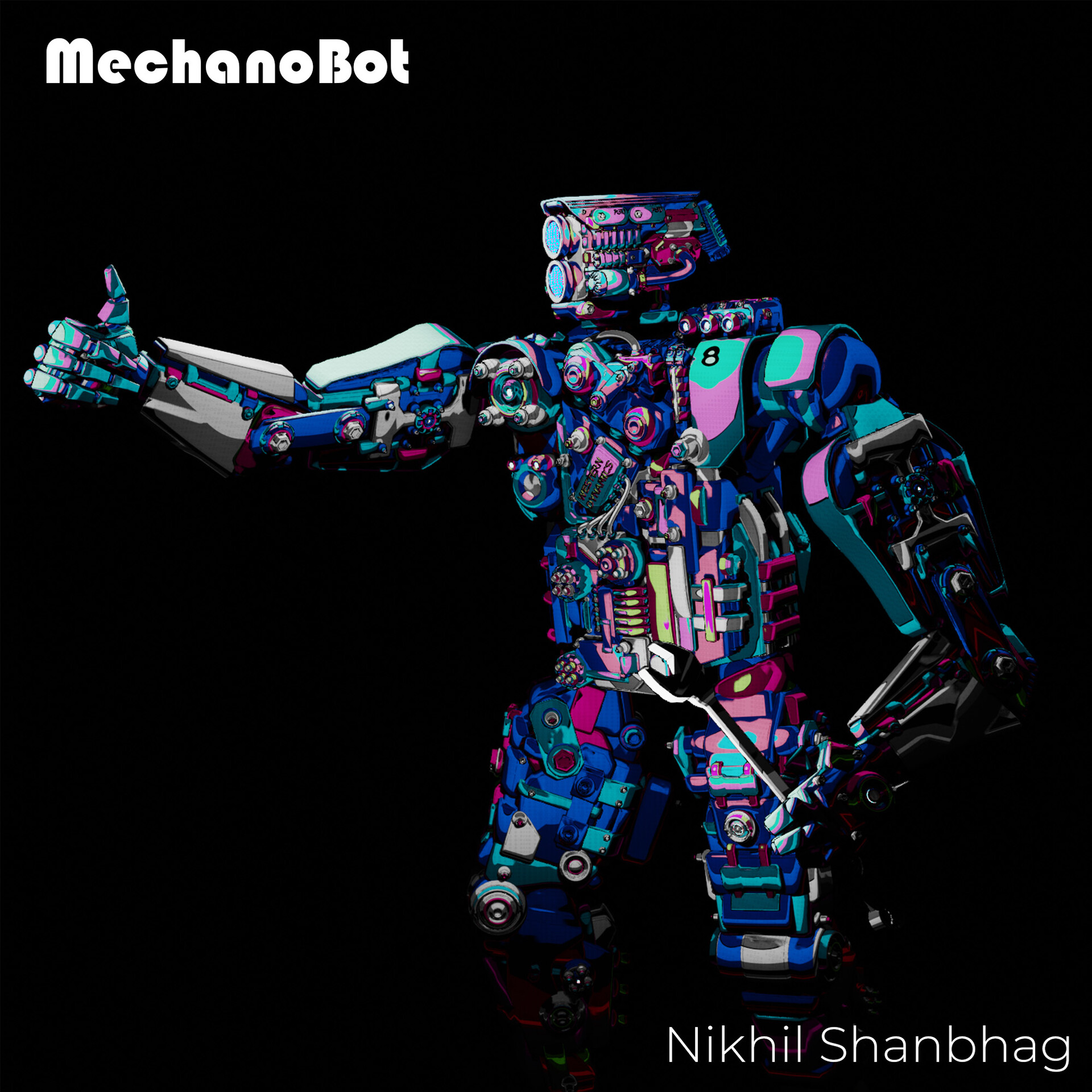 ArtStation - MechanoBot - Stylized Mechanic Robot