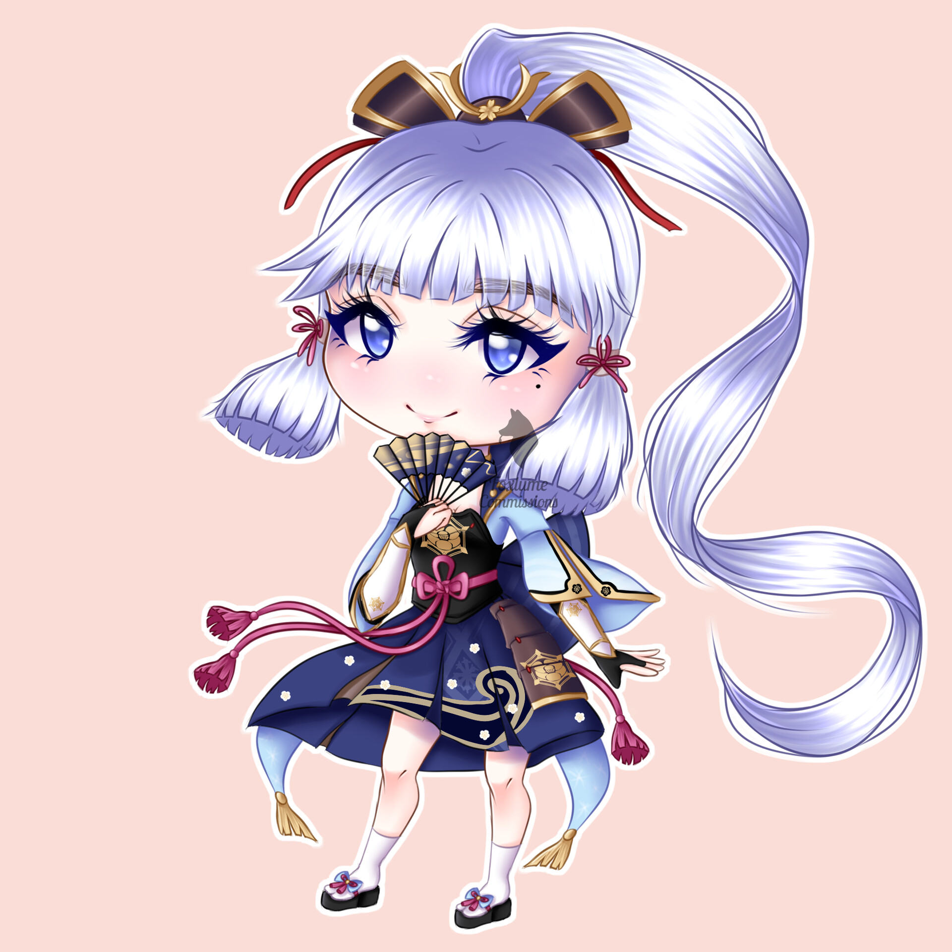 ArtStation - Genshin Impact Ayaka Chibi