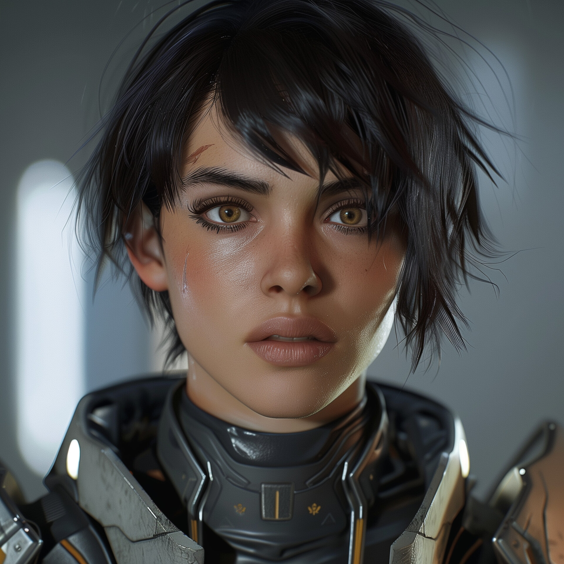 ArtStation - Introducing Eve | Futuristic Female Warrior - Realistic 3D Character Render