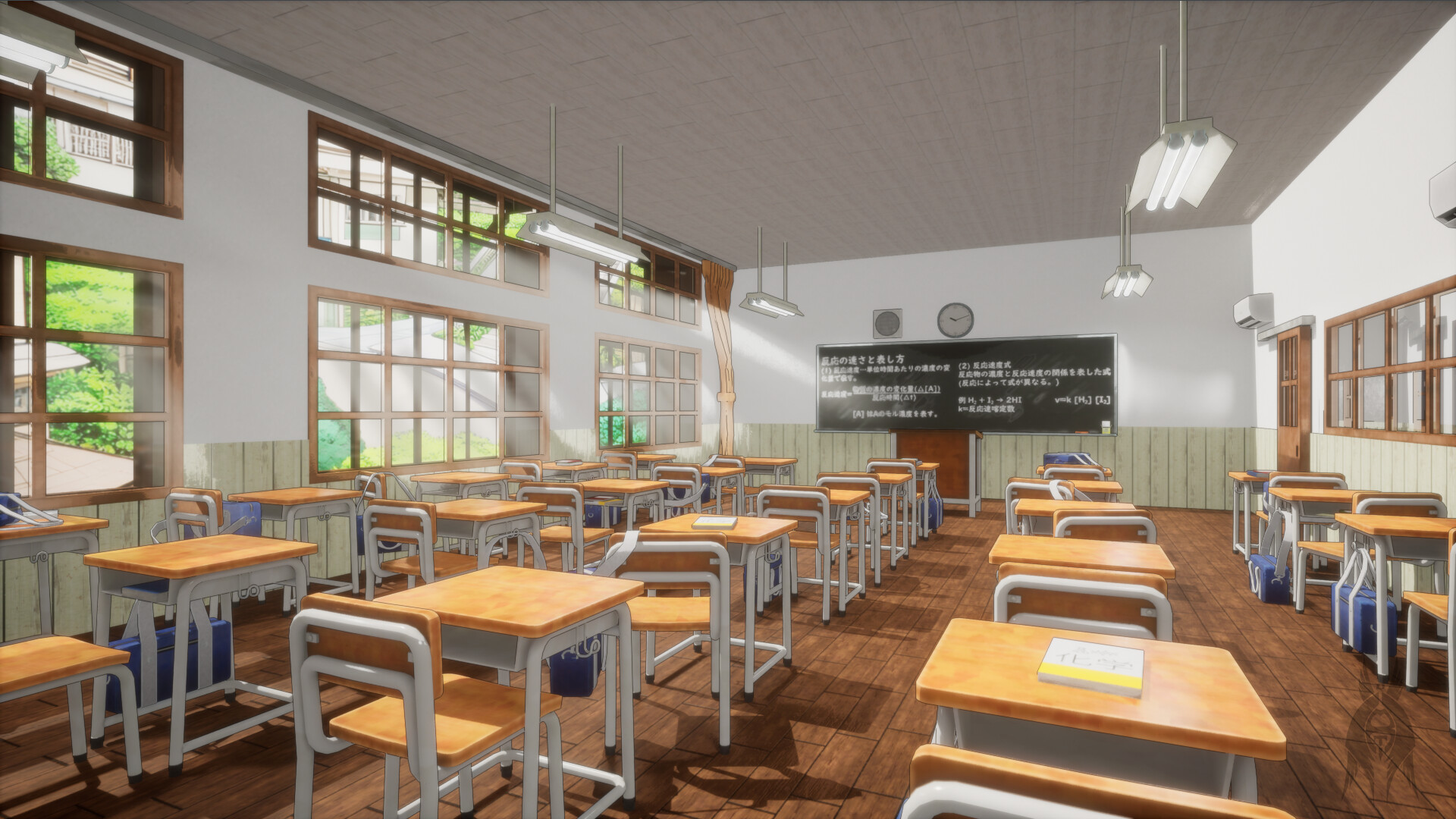 ArtStation - Japanese High School Classroom