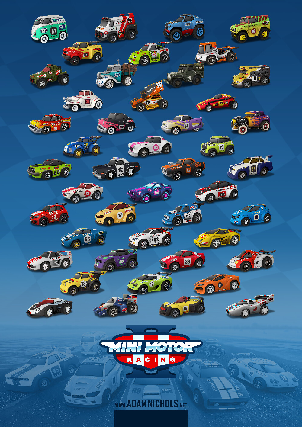 ArtStation - Mini Motor Racing II (2) - Car Models