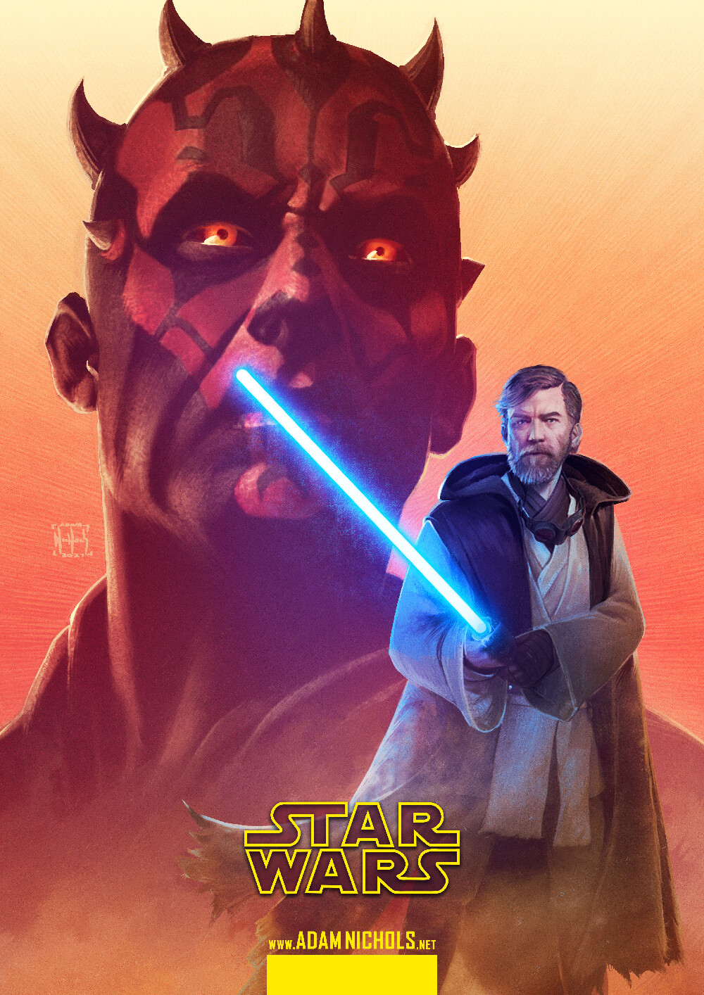 ArtStation - Star Wars - Obi-Wan vs Darth Maul