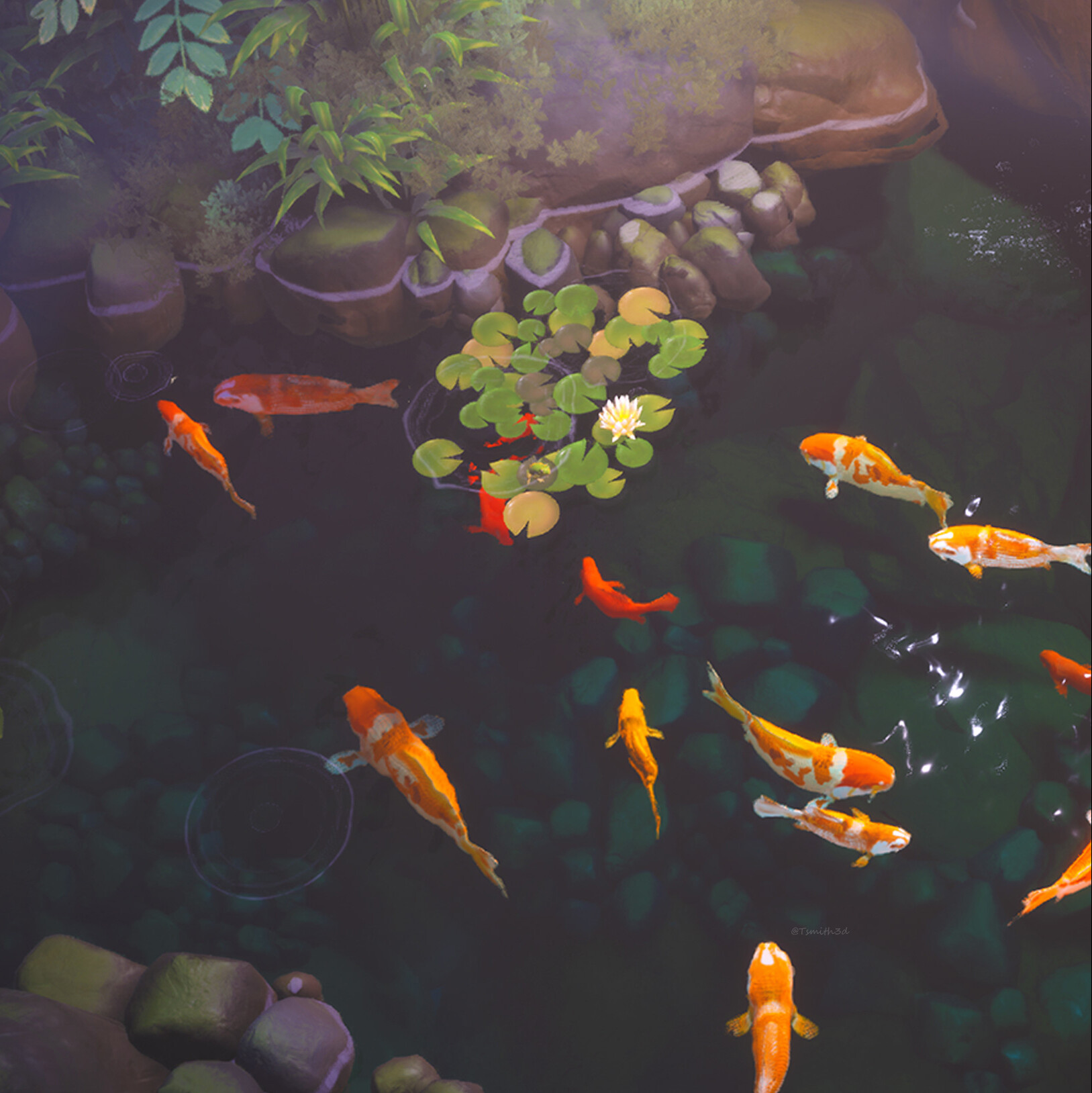 Tyler Smith - Koi Pond in Unreal 5