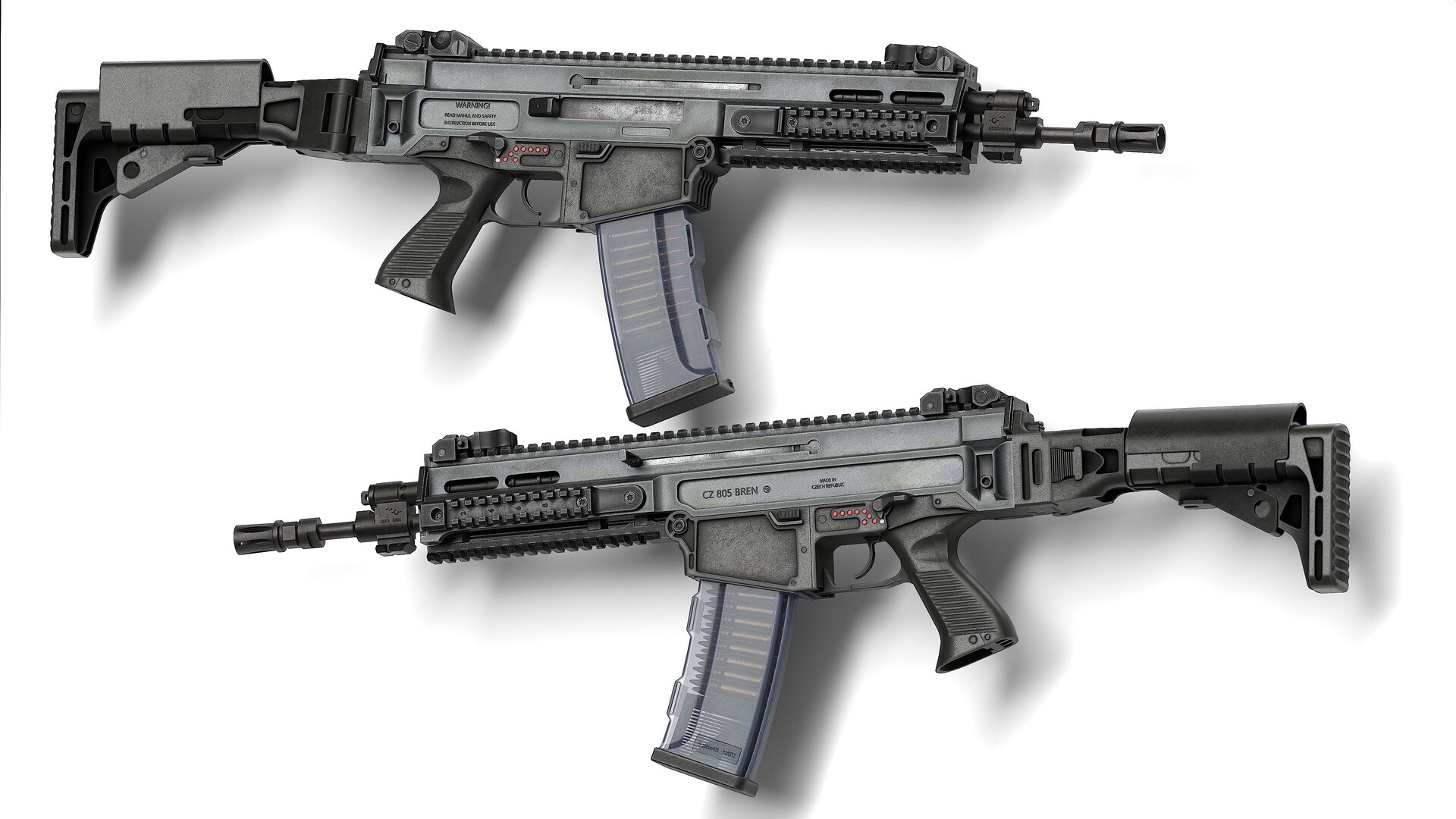 ArtStation - Bren CZ 805 A1 A2 Low-poly 3D model VR / AR / low-poly 3d ...