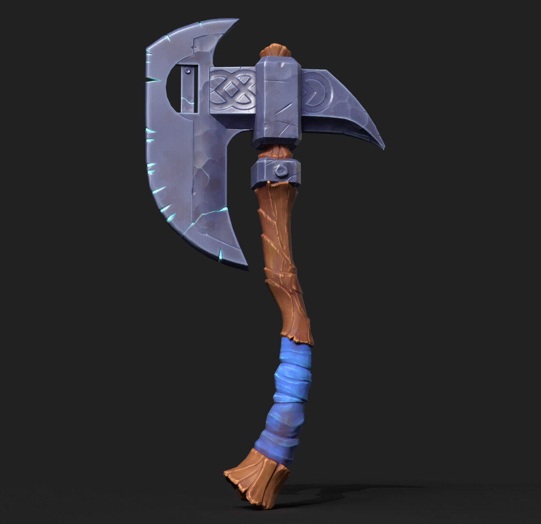 ArtStation - Stylized Axe - Texture Work