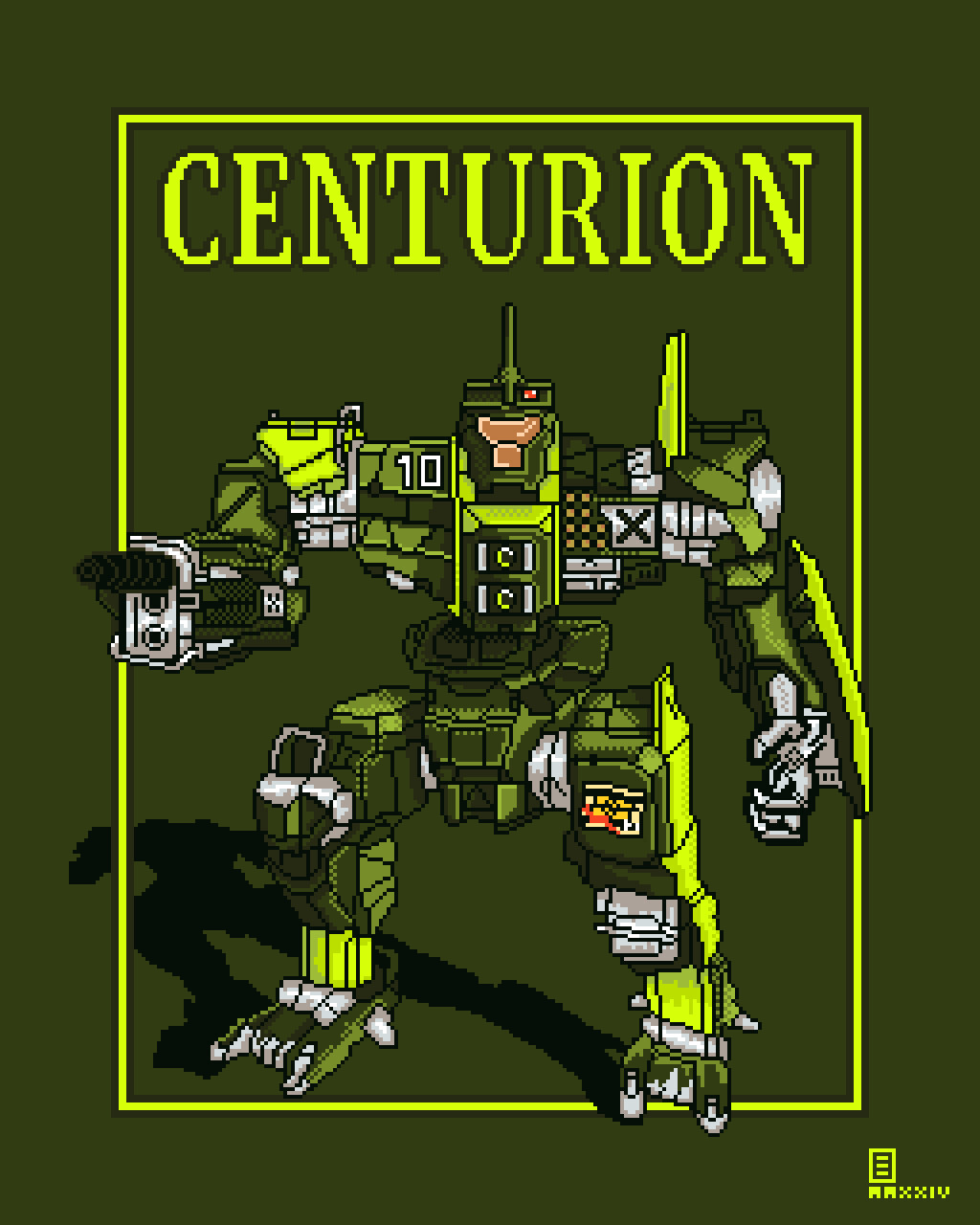 ArtStation - CENTURION - A Pixel Art Portrait