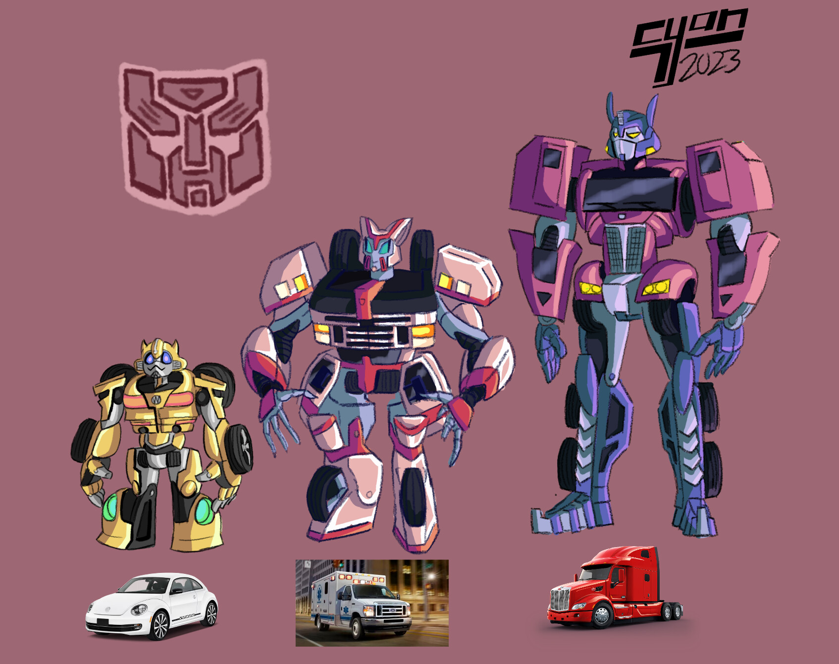 ArtStation - Transformers (AU1) Character 2D Designs 2023