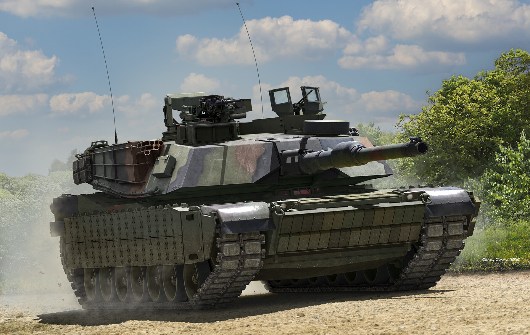 ArtStation - M1A2 Abrams AFU (box art for RFM)