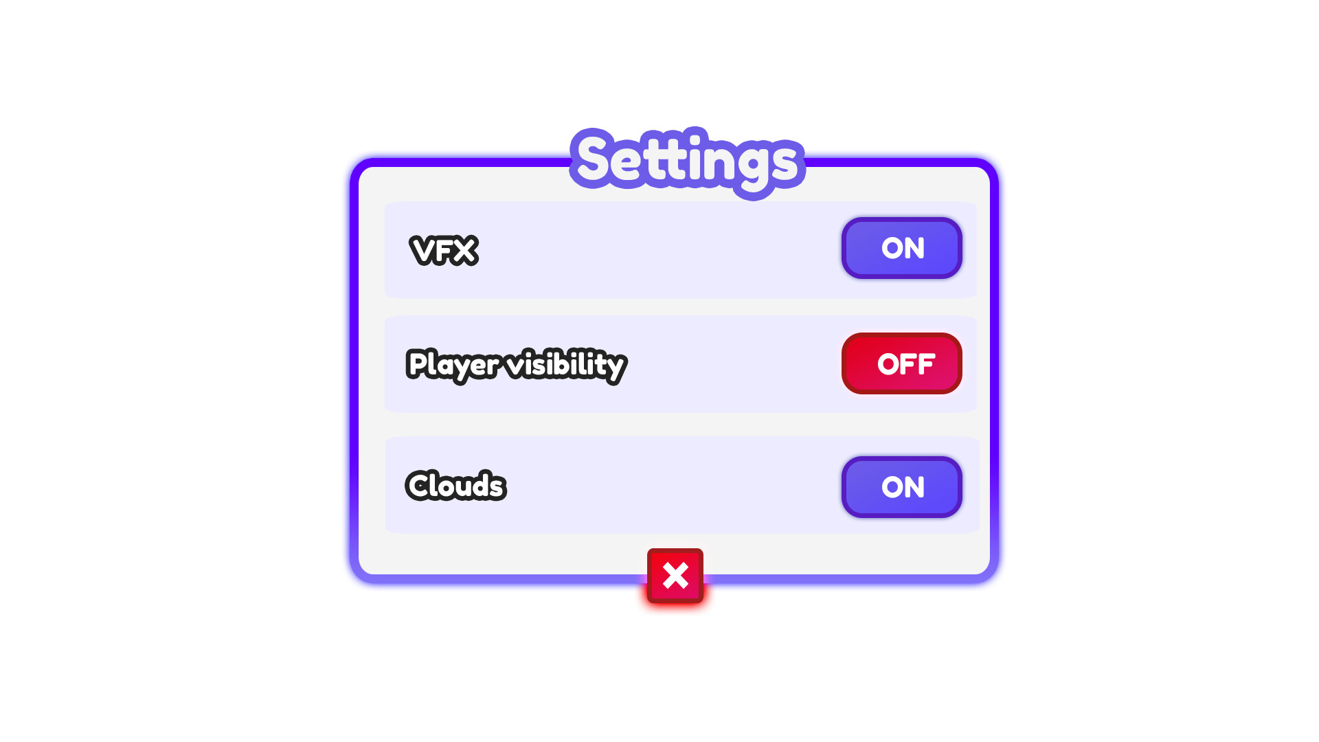 ArtStation - settings ui
