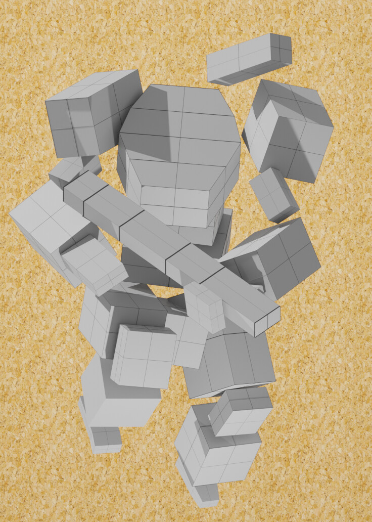 ArtStation - Robot - reference - blender - basic