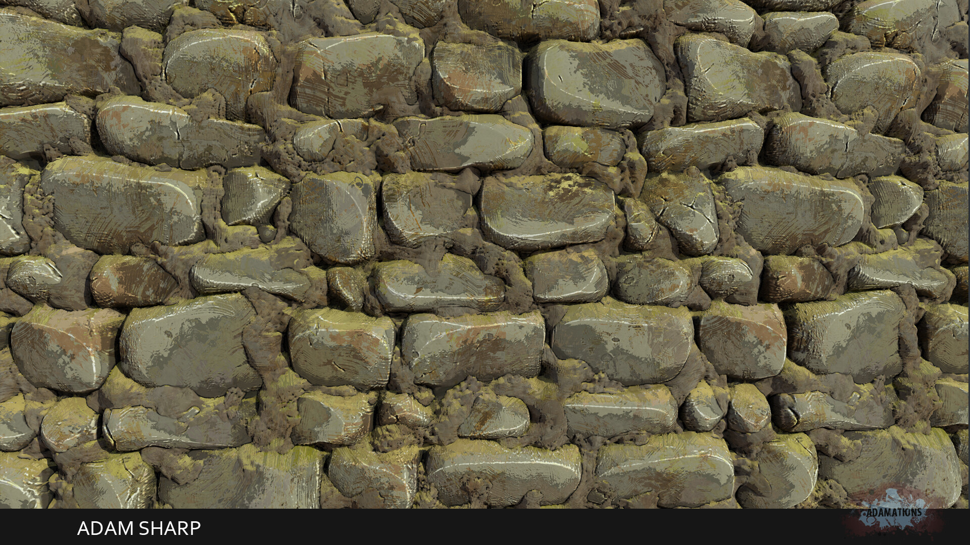 ArtStation - Stylized Wall and Wood Material