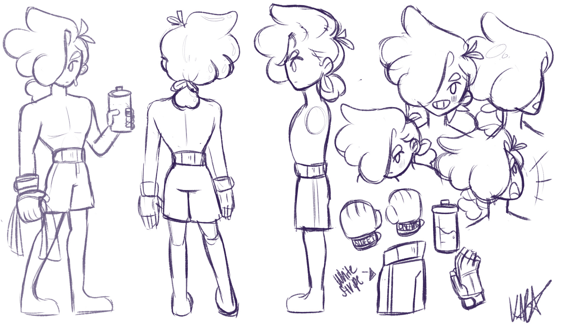 ArtStation - Apple character sheet