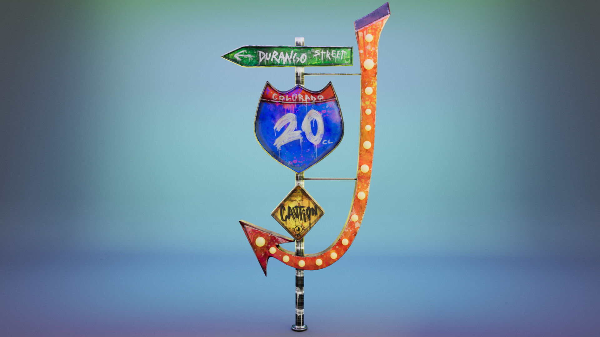 ArtStation - Traffic signal Prop