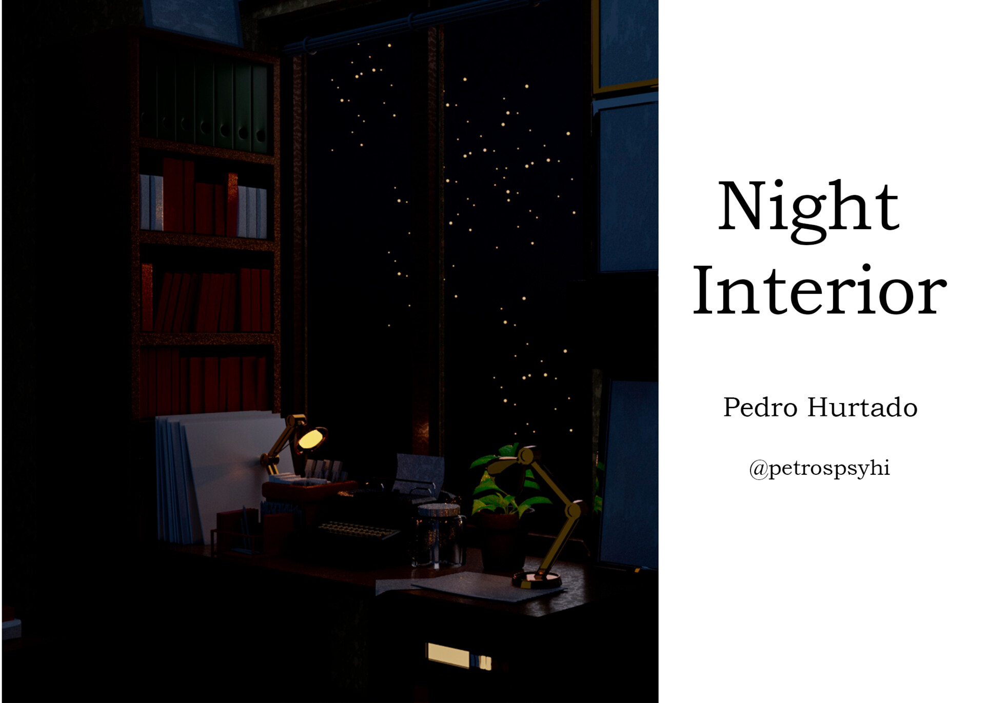 ArtStation - Night Interior