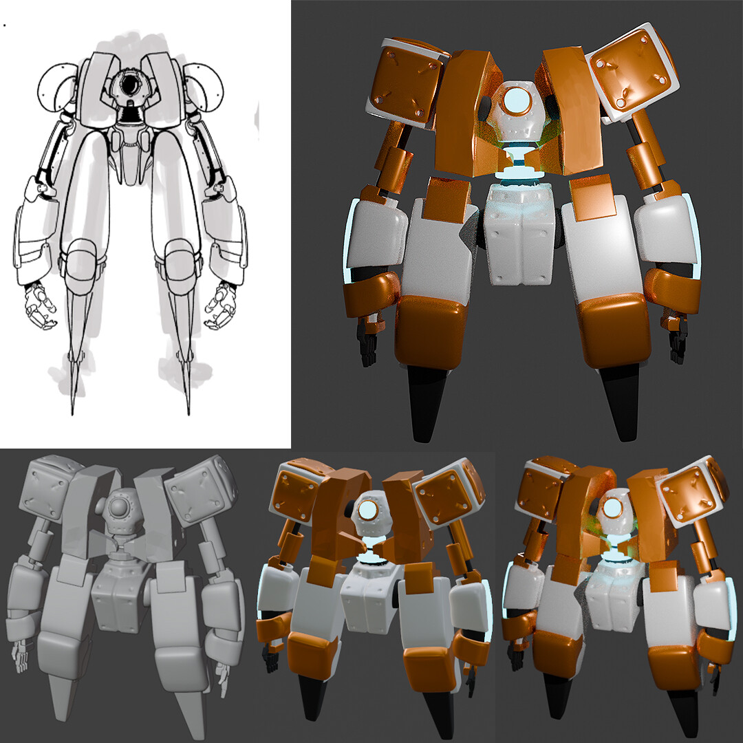 ArtStation - Robot 4 legs