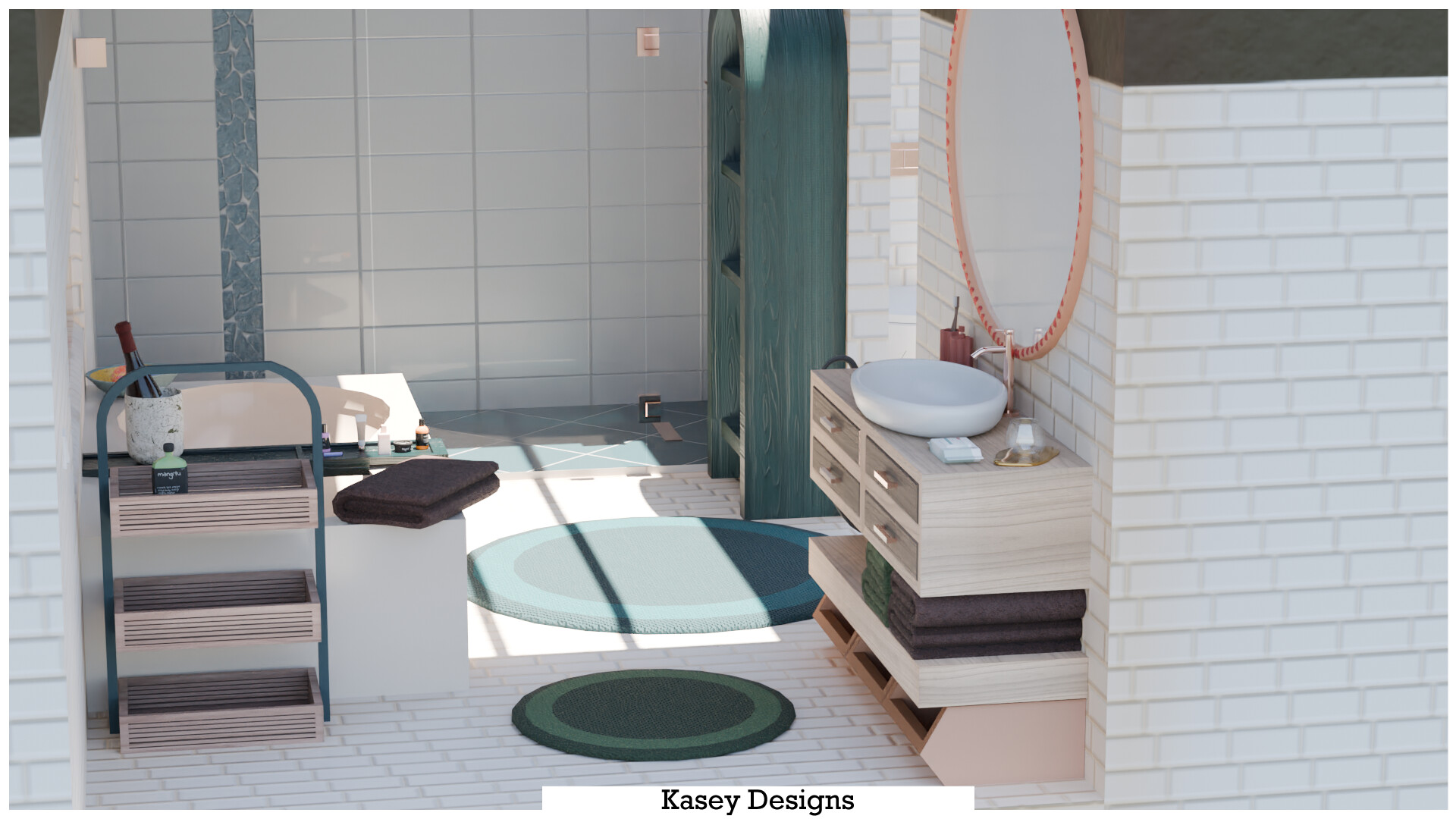 ArtStation - Sunny Bathroom