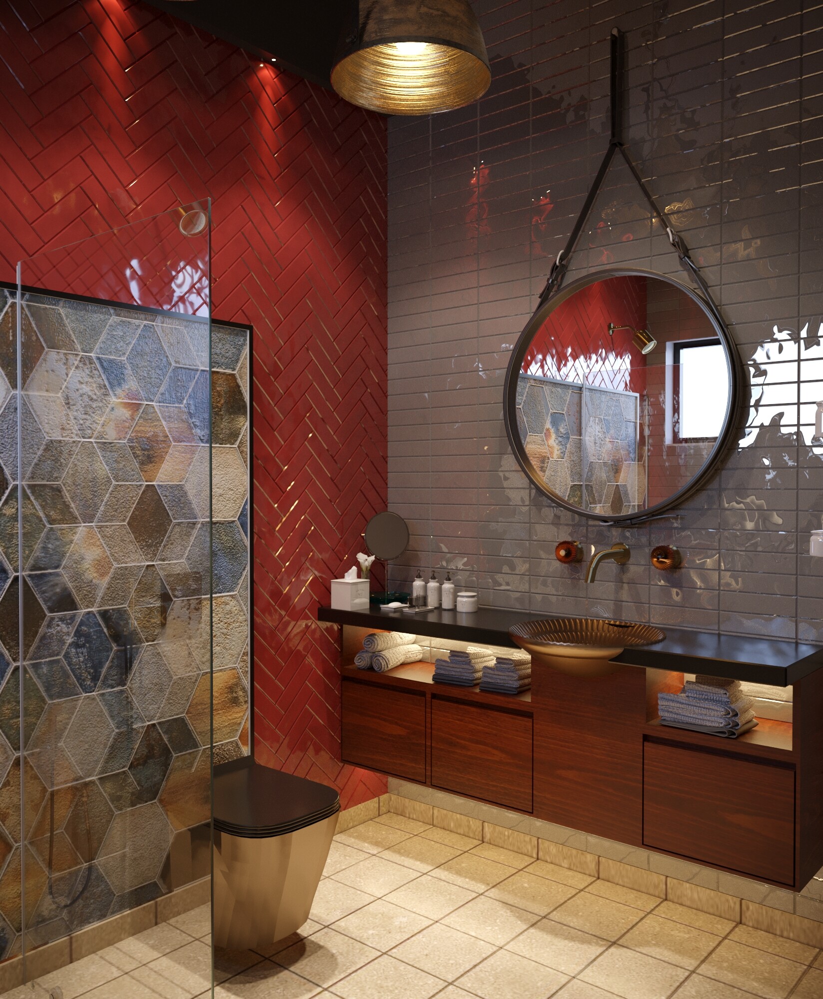 ArtStation - master bath room