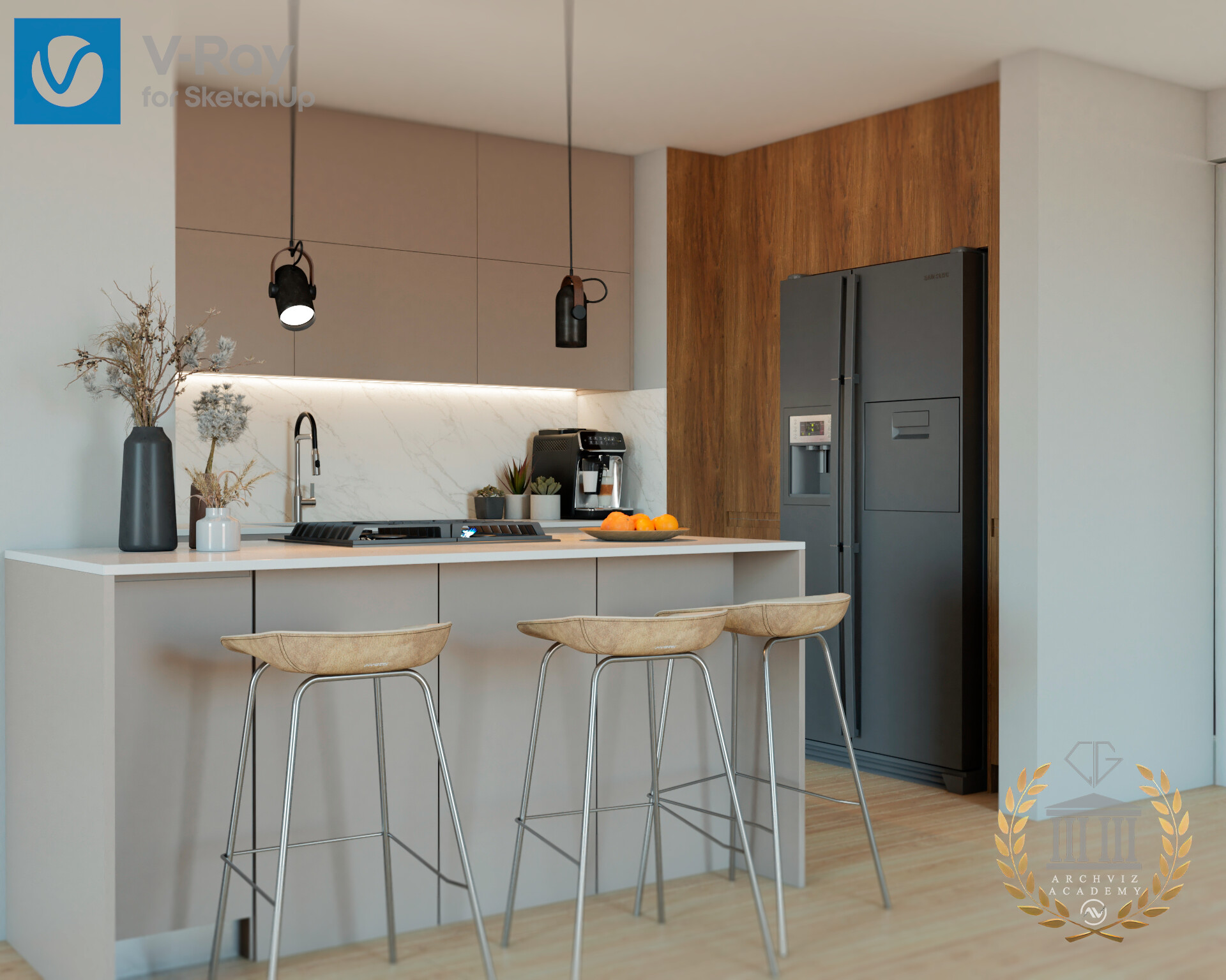 ArtStation - RENDER COCINA. RENDER KITCHEN