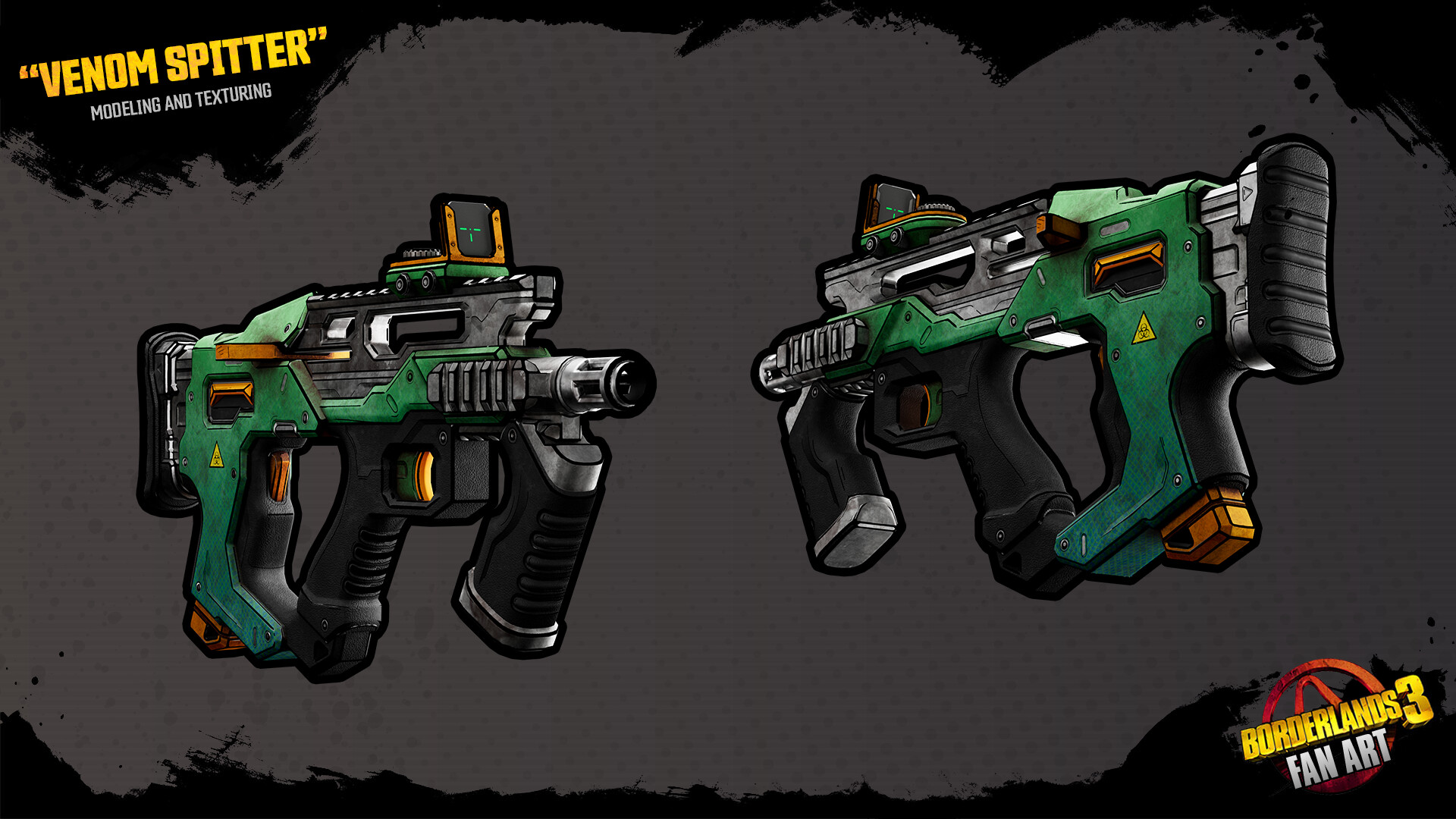 ArtStation - Venom Spitter - Borderlands inspired asset