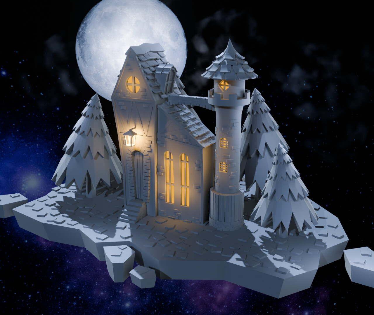 ArtStation - Moon castle