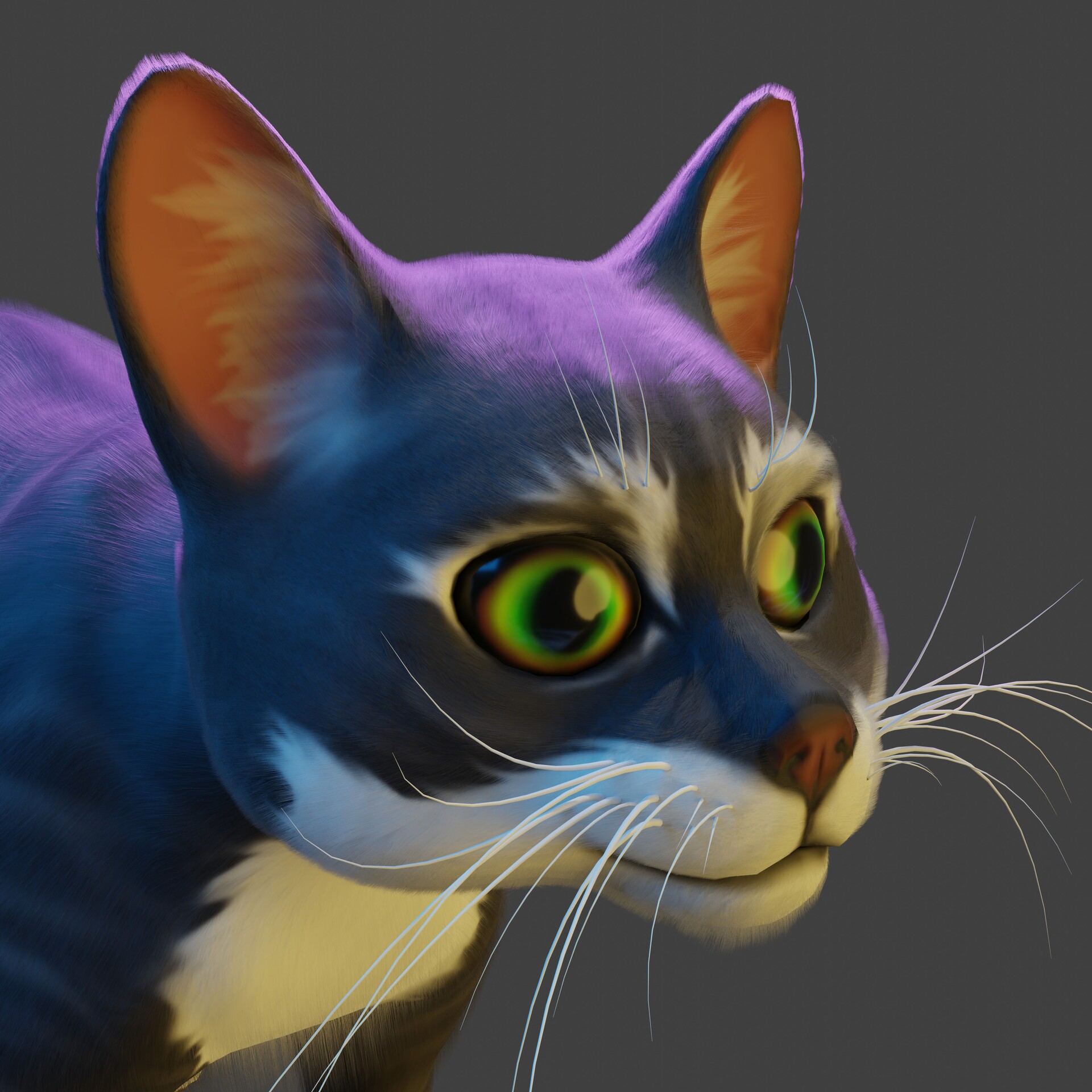 ArtStation - Cat for the DeusGames project