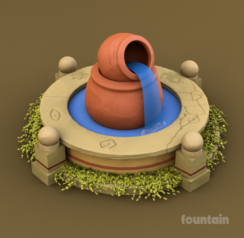 ArtStation - Just a little fountain