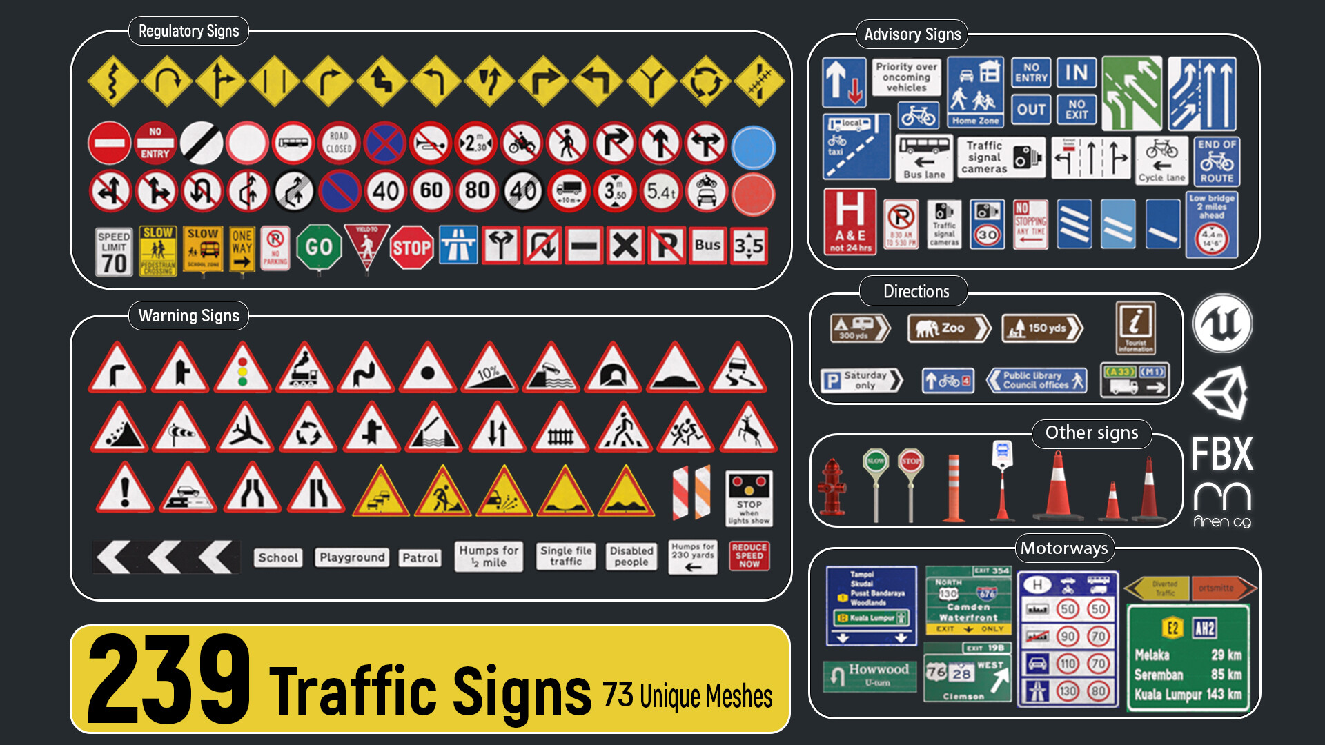 ArtStation - traffic signs