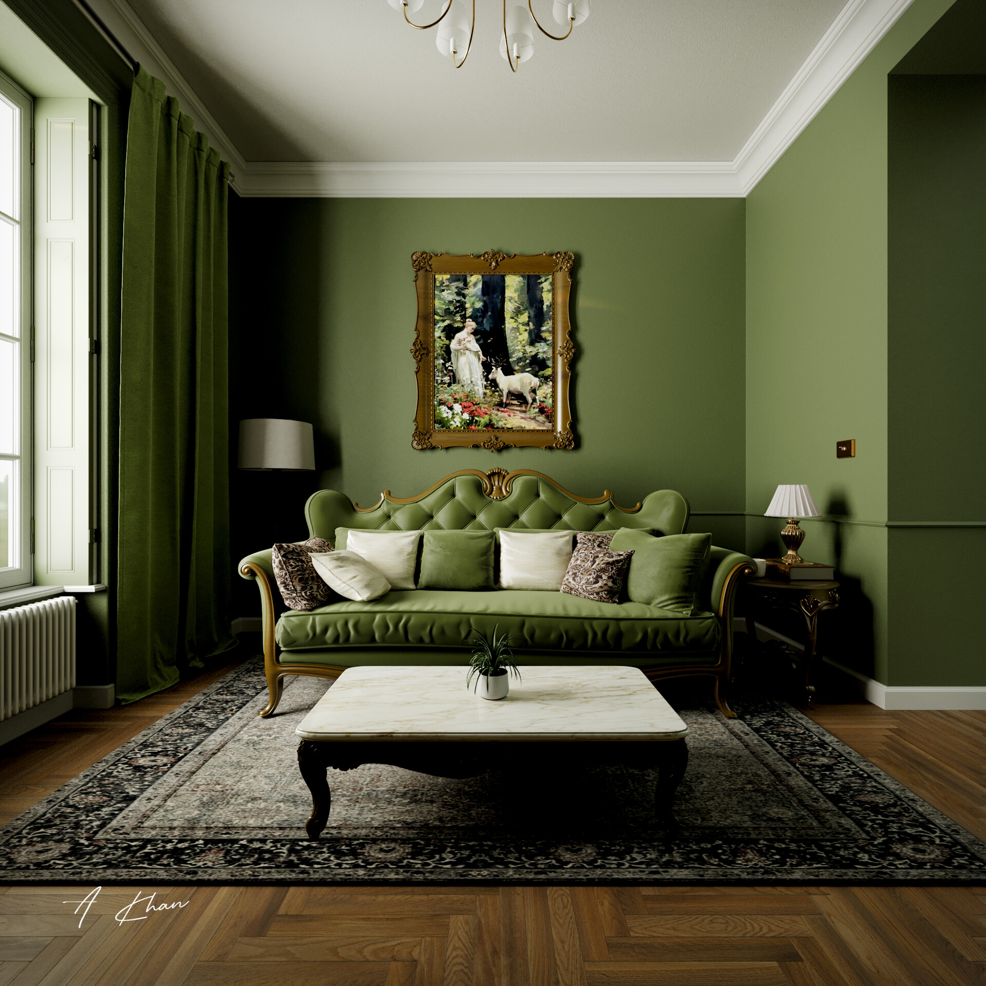 Aaron Khan - The RGB Collection - 'Le Vert Sauge' NFT