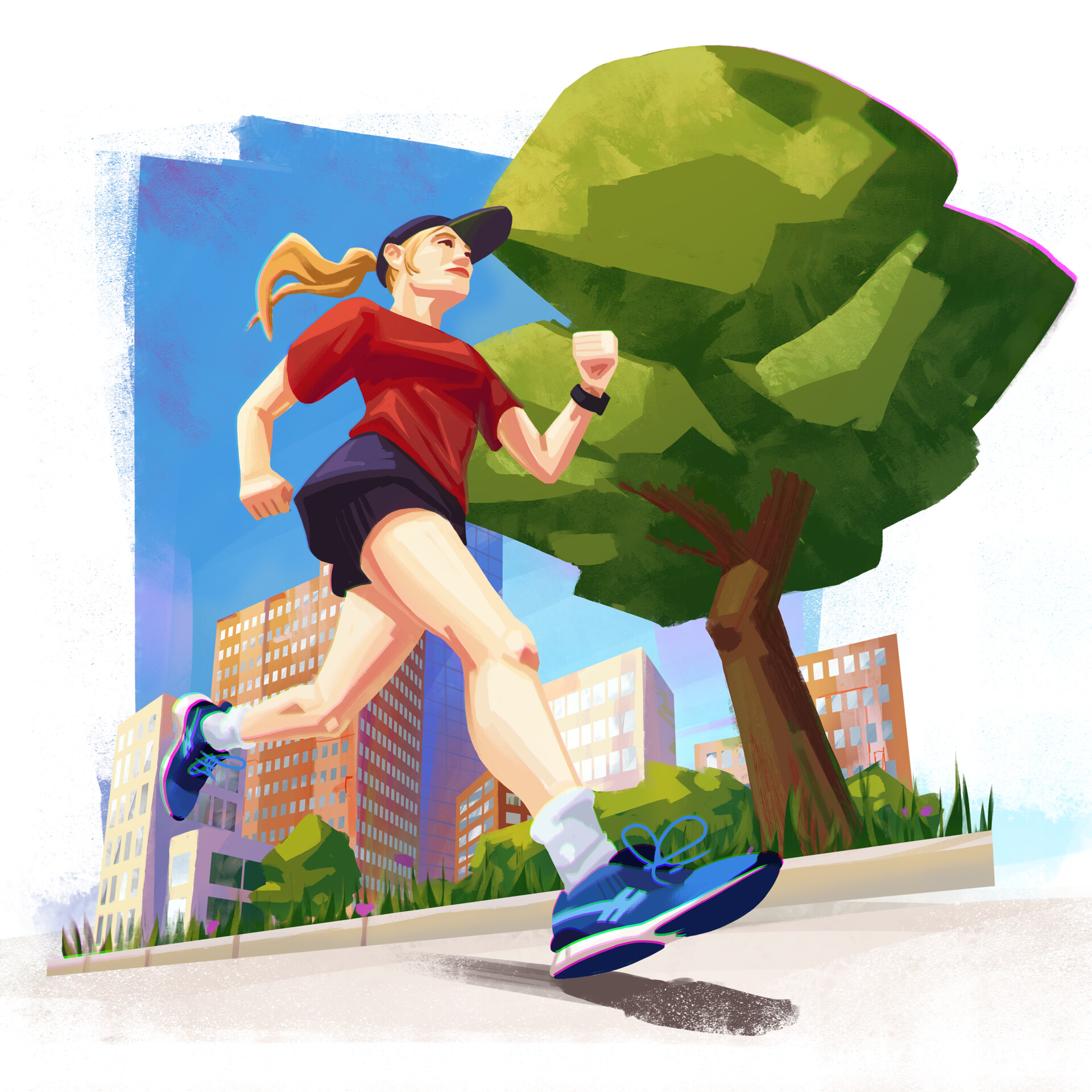 ArtStation - Does painting jogging count as a workout?