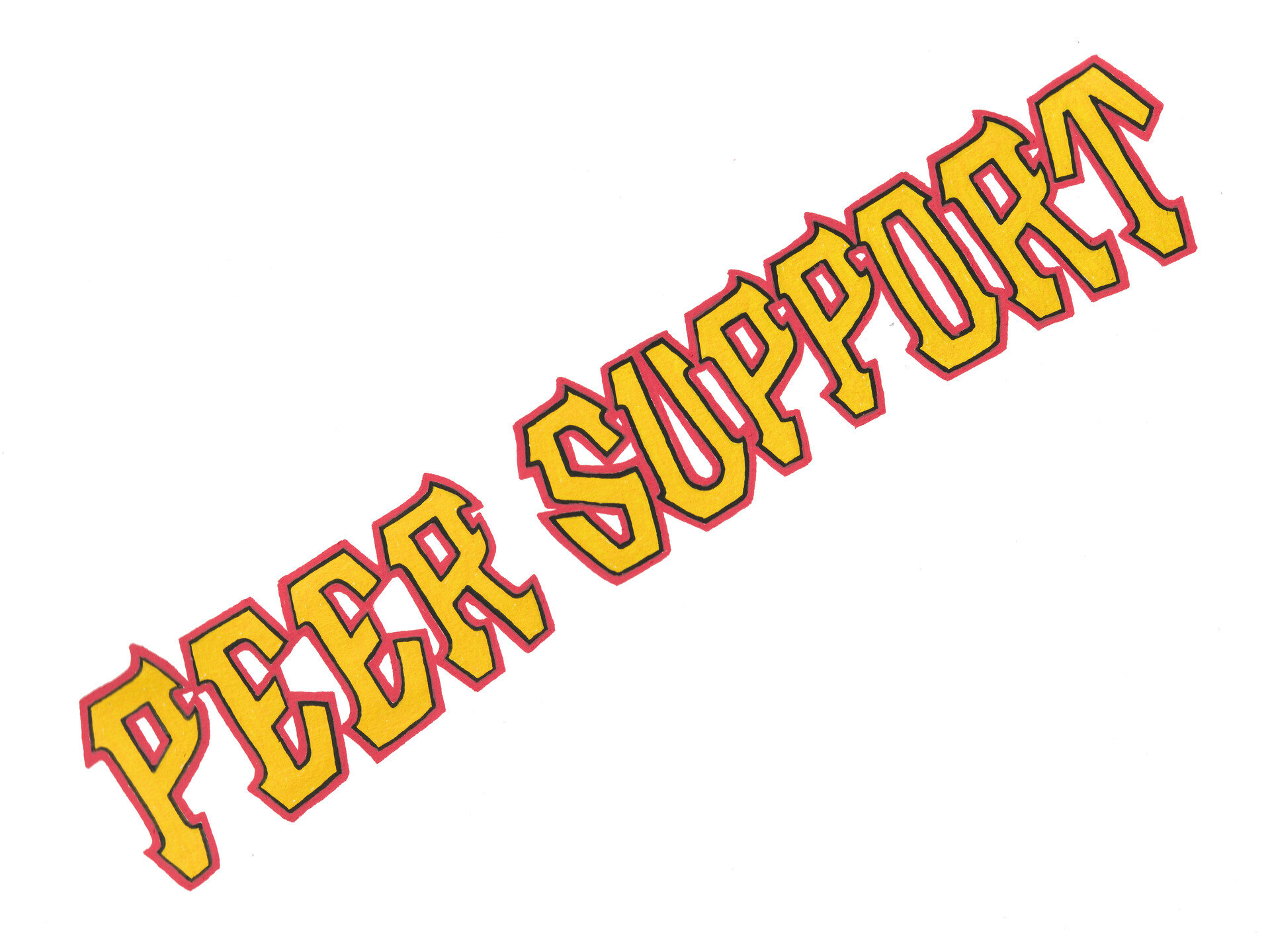 ArtStation - Peer Support Lettering