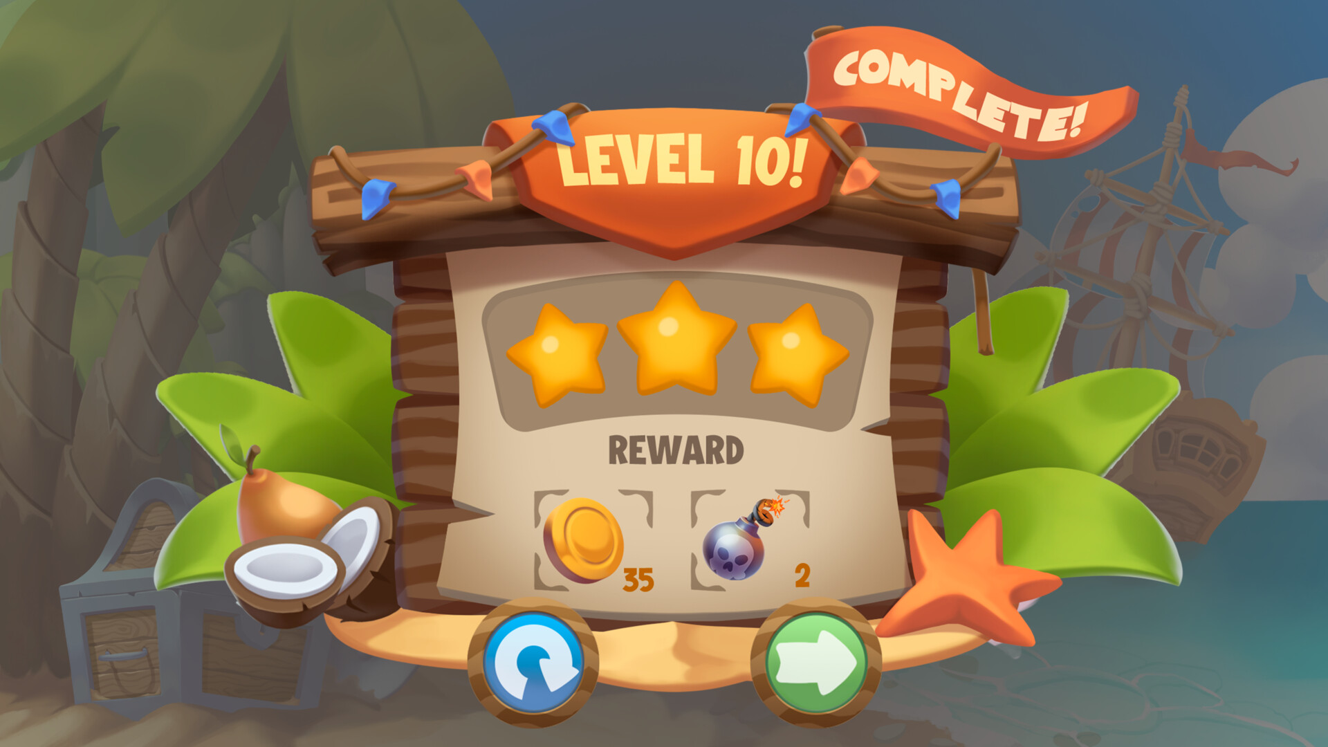 ArtStation - Treasure Island Game UI