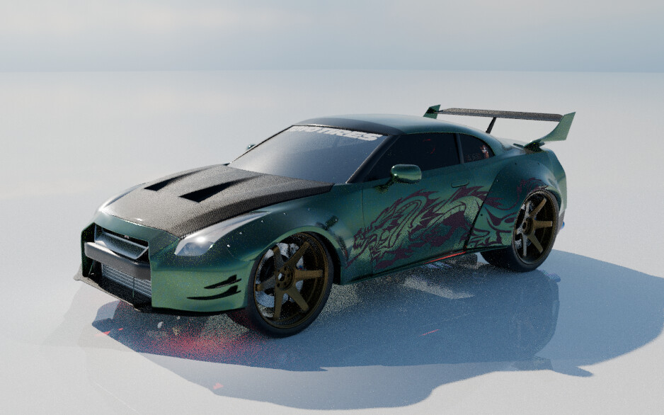 ArtStation - Nissan R35 GT-R with Widebody