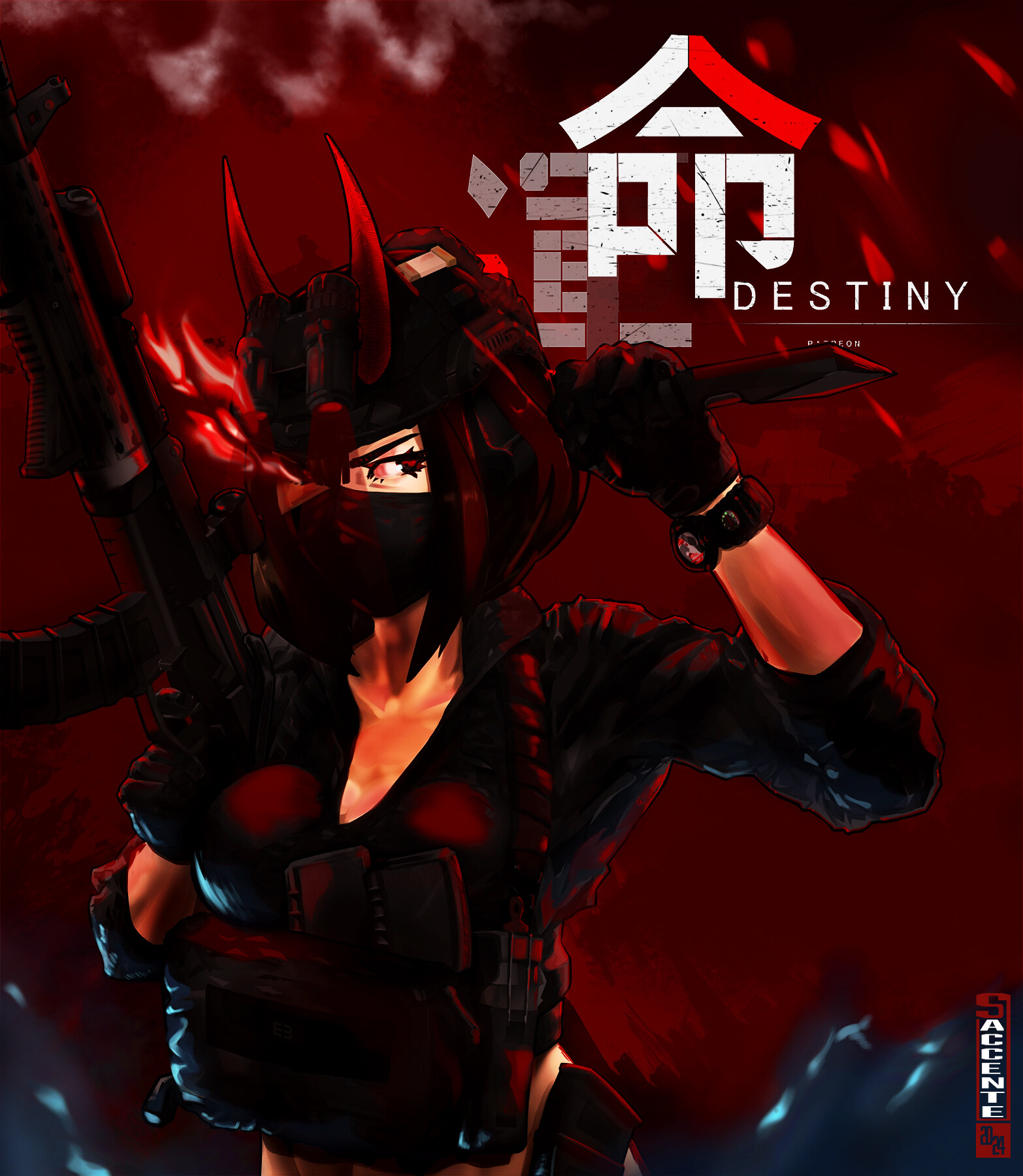 ArtStation - Destiny(運命) Art: Demon in the Jungle