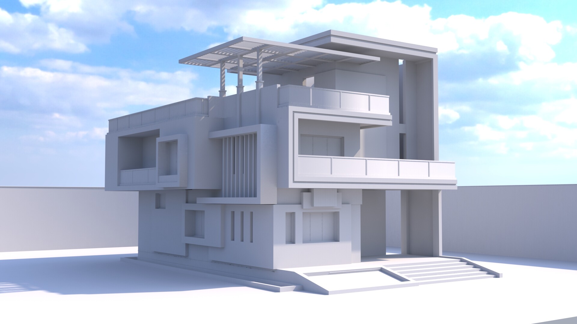 ArtStation - 3D MODELLING_Exterior in 3ds Max
