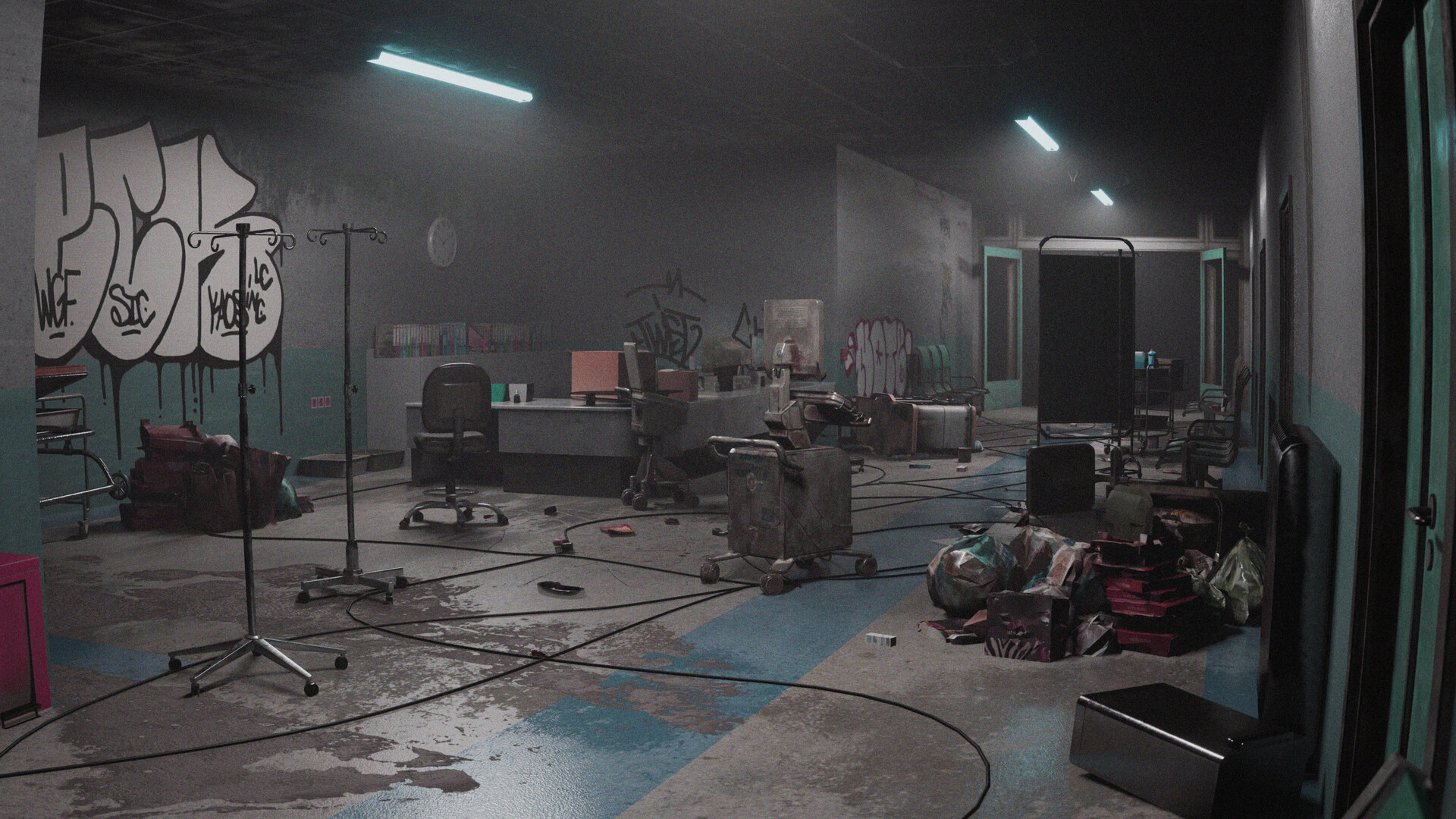 ArtStation - Hospital Hole Graffity Concept