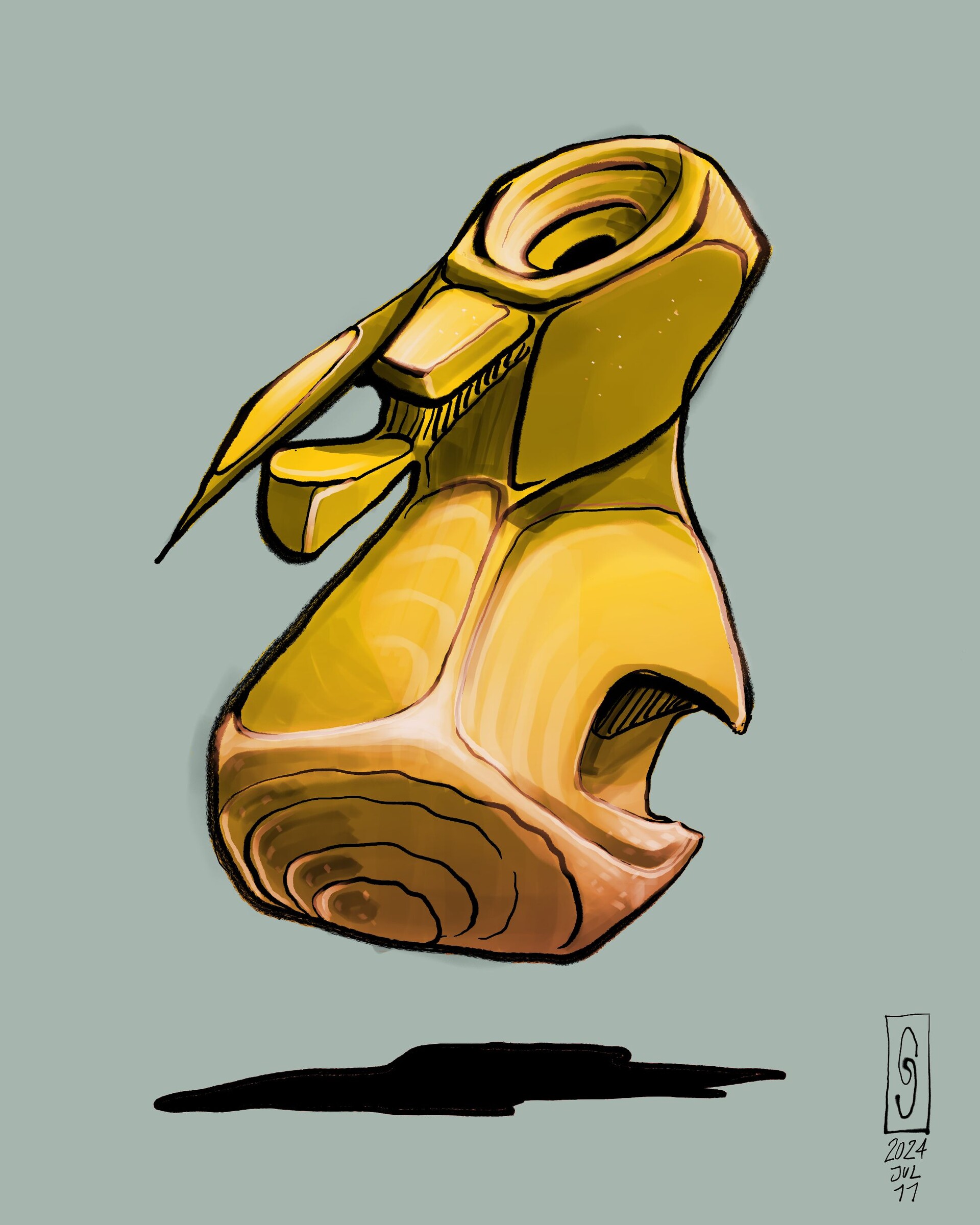 ArtStation - 20240711 / golden rock