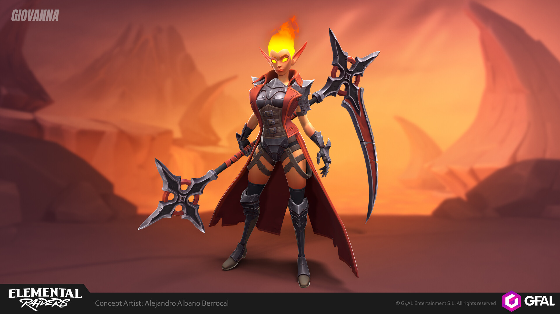AlexAlbanArt (Alejandro Albano) - Giovanna - Elemental Raiders