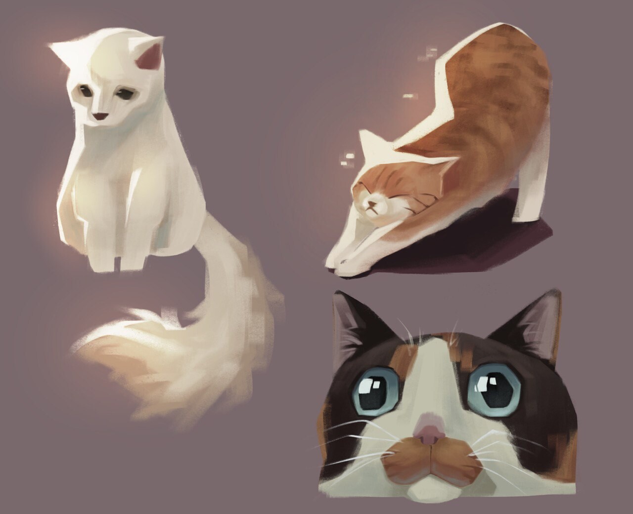 ArtStation - Silly cats