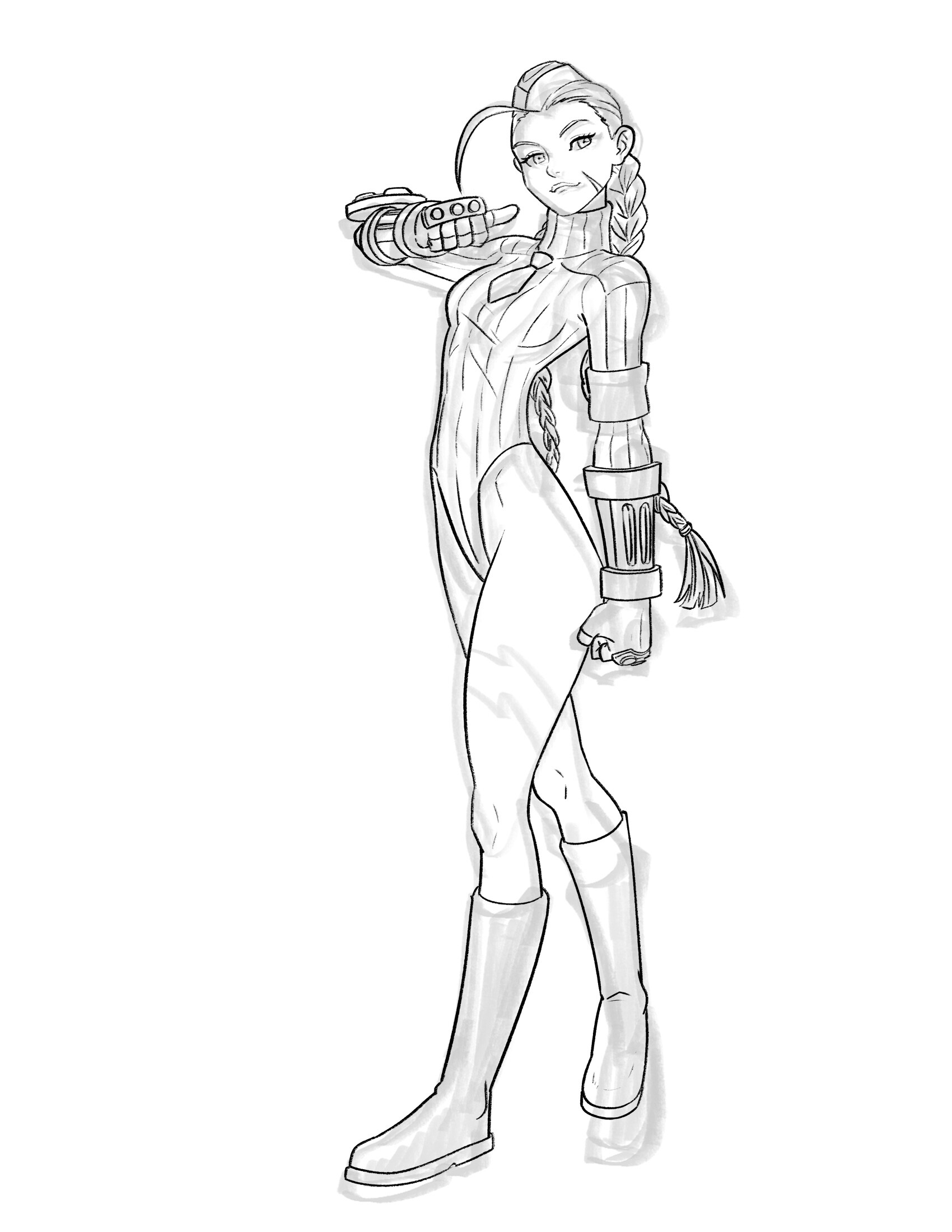 cammy street fighter coloring page