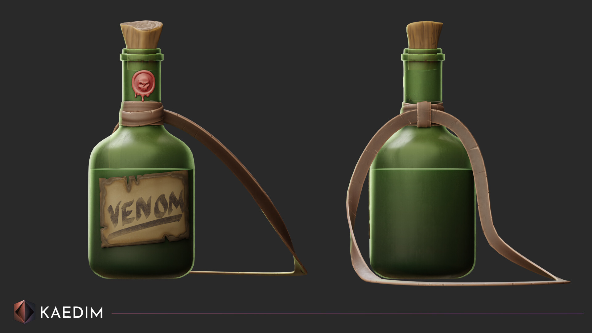 Kaedim - Venom Bottle | Stylised Mobile Game Assets | Kaedim