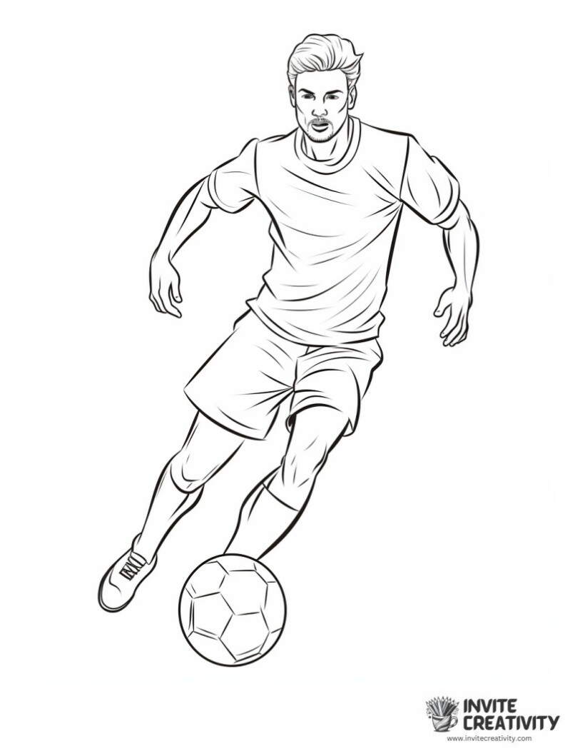 big soccer ball coloring pages