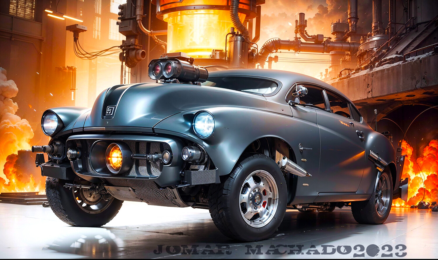 ArtStation - Cyber Car Transformation (Merc)