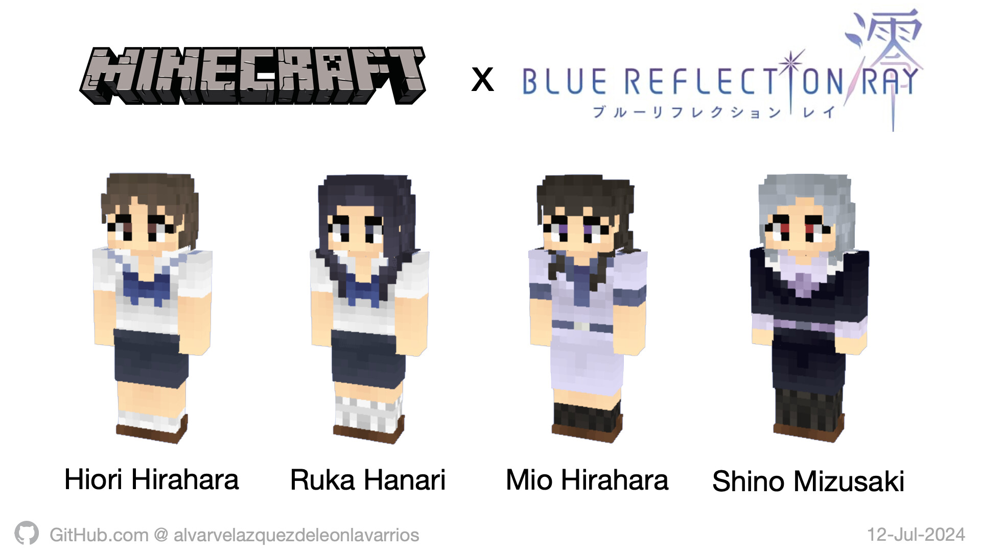 ArtStation - Minecraft x Blue Reflection Ray