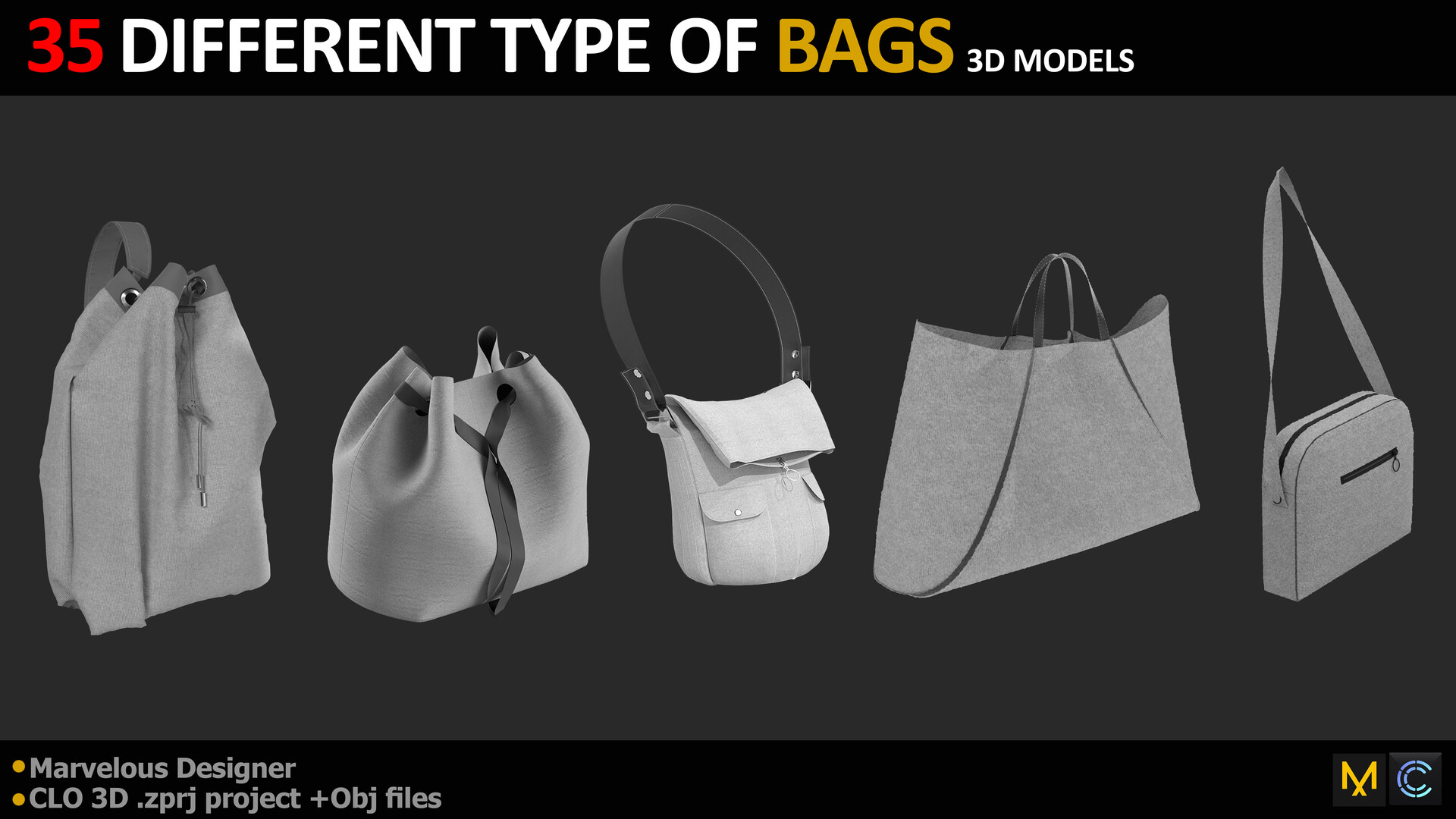 Jeff Studio - 35 DIFFERENT TYPE OF BAGS. BACKPACK, BRIEFCASE, PURSE