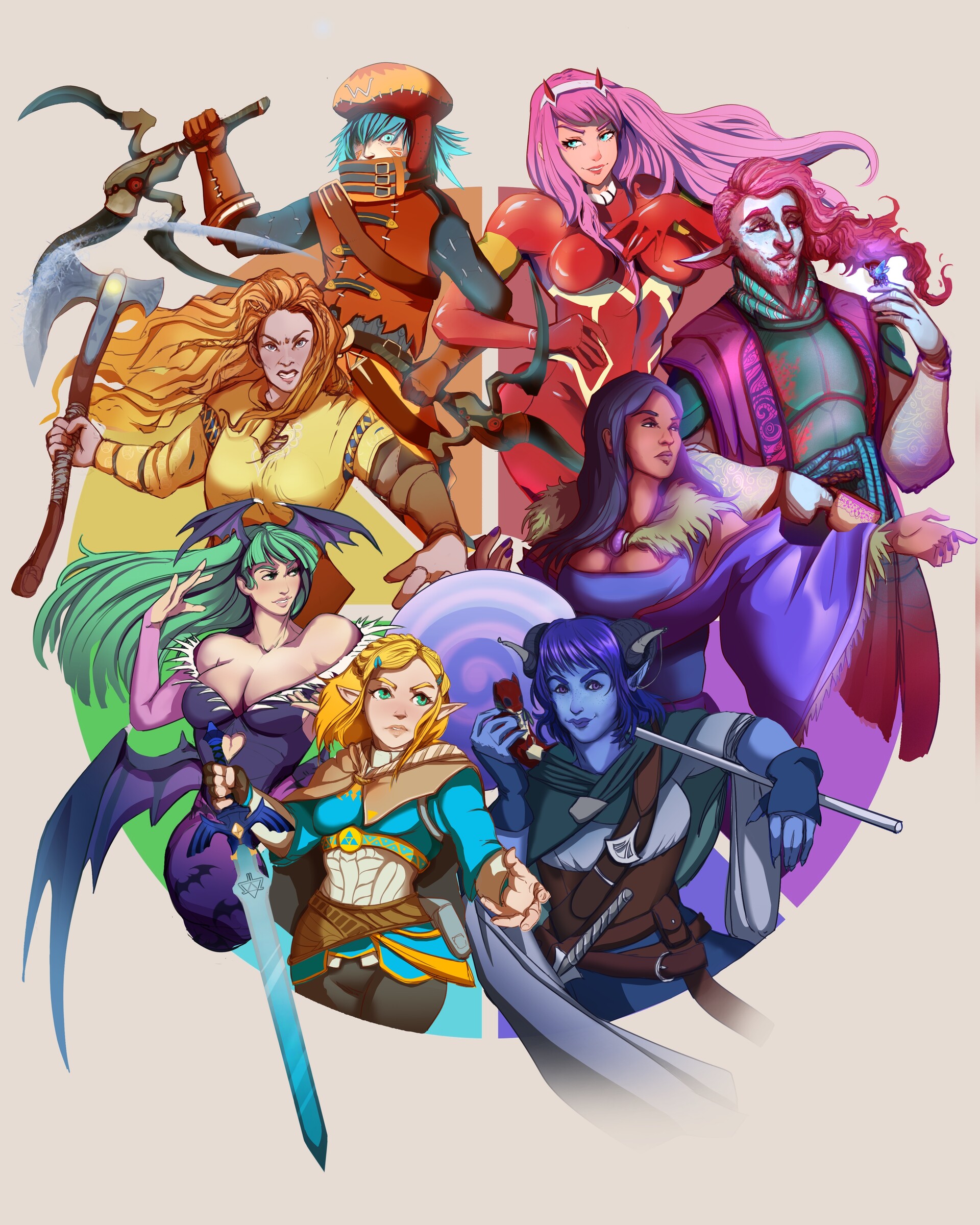 ArtStation - Color Wheel Characters