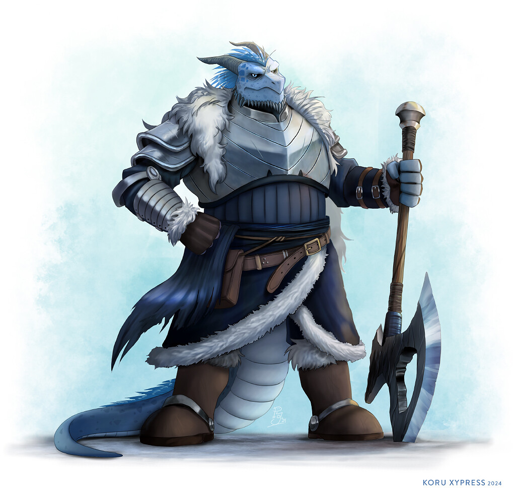ArtStation - Tiberius the Dragonborn